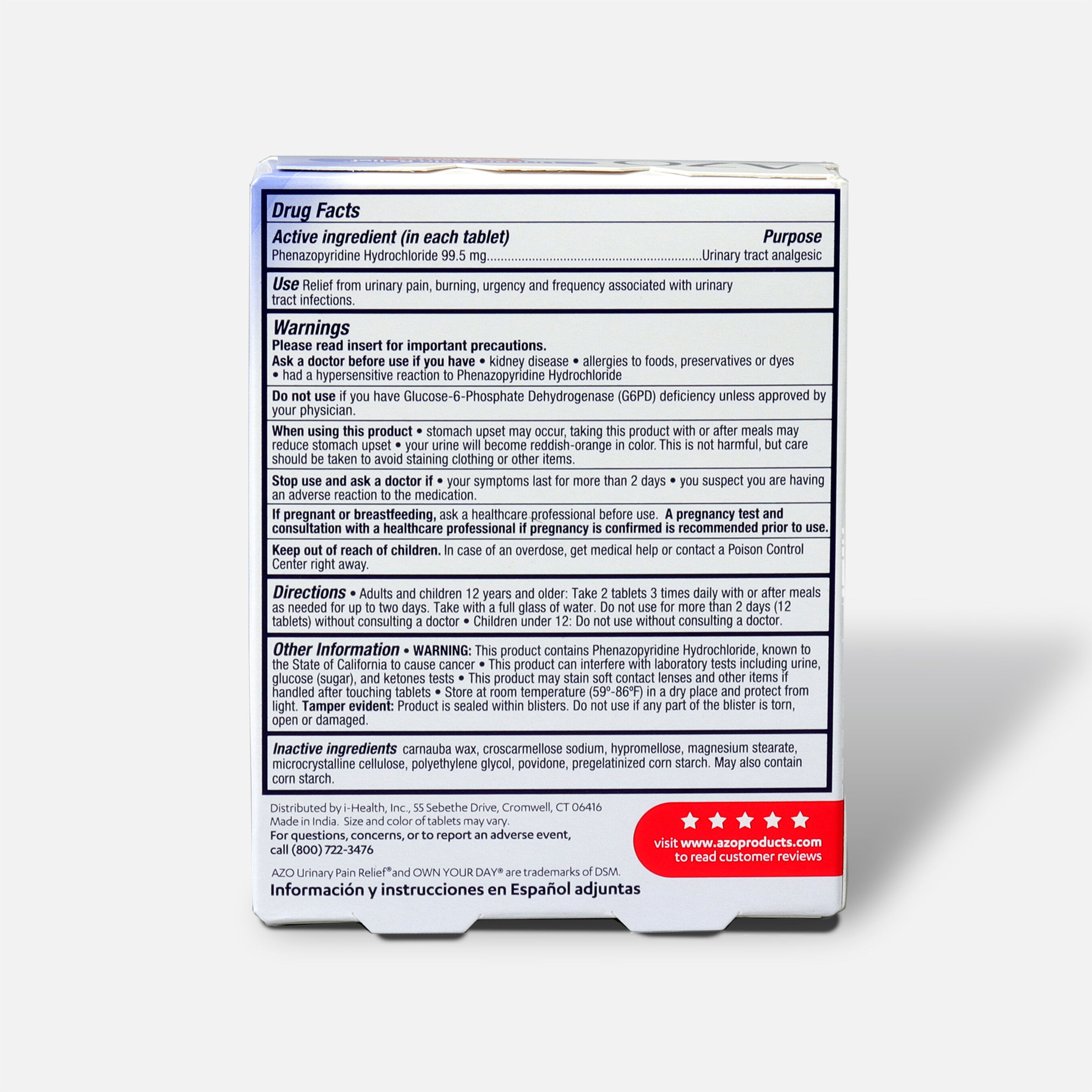 AZO Urinary Pain Relief Maximum Strength Tablets, 24 ct.