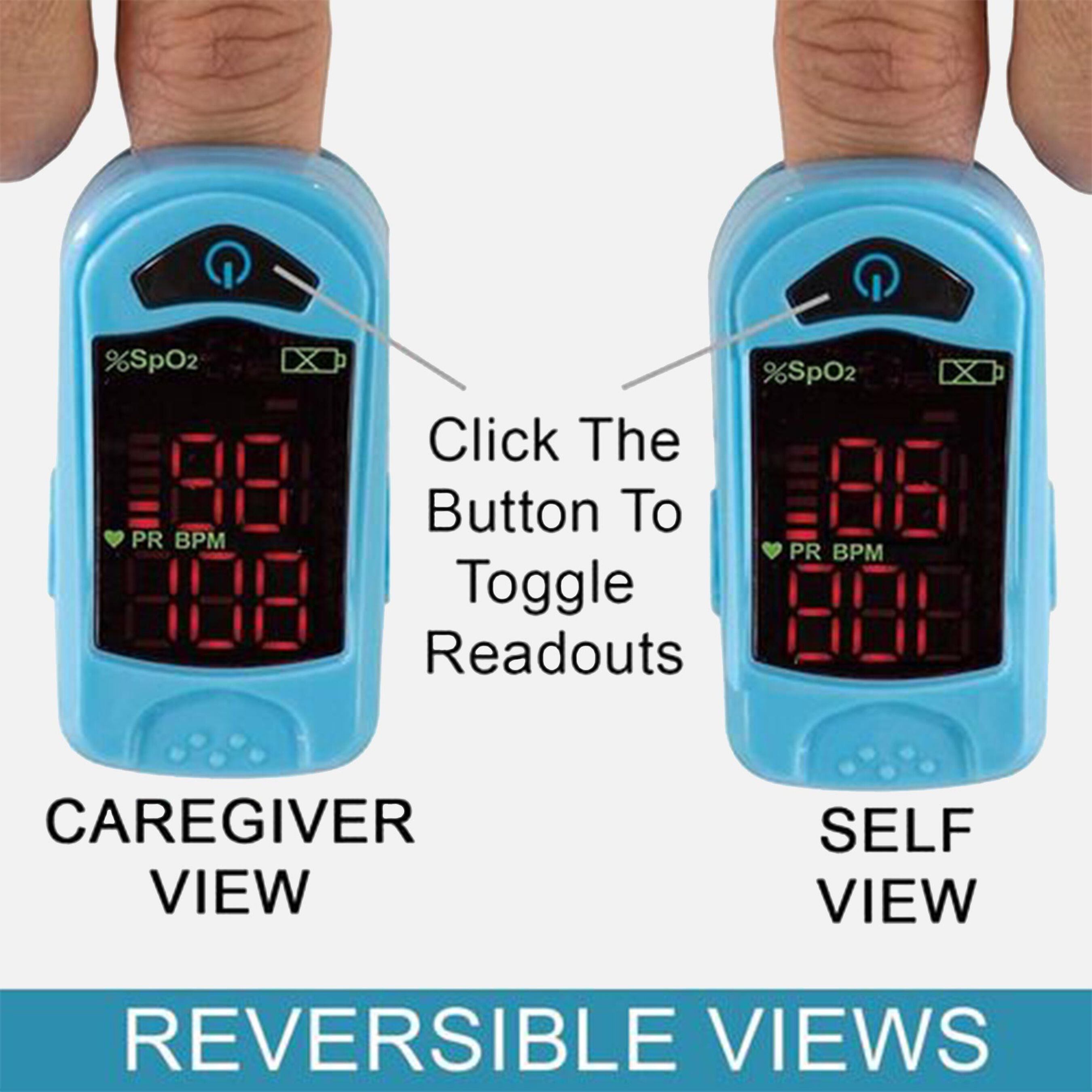 FSA Eligible Carex Finger Pulse Oximeter Oxygen Saturation Monitor for ...