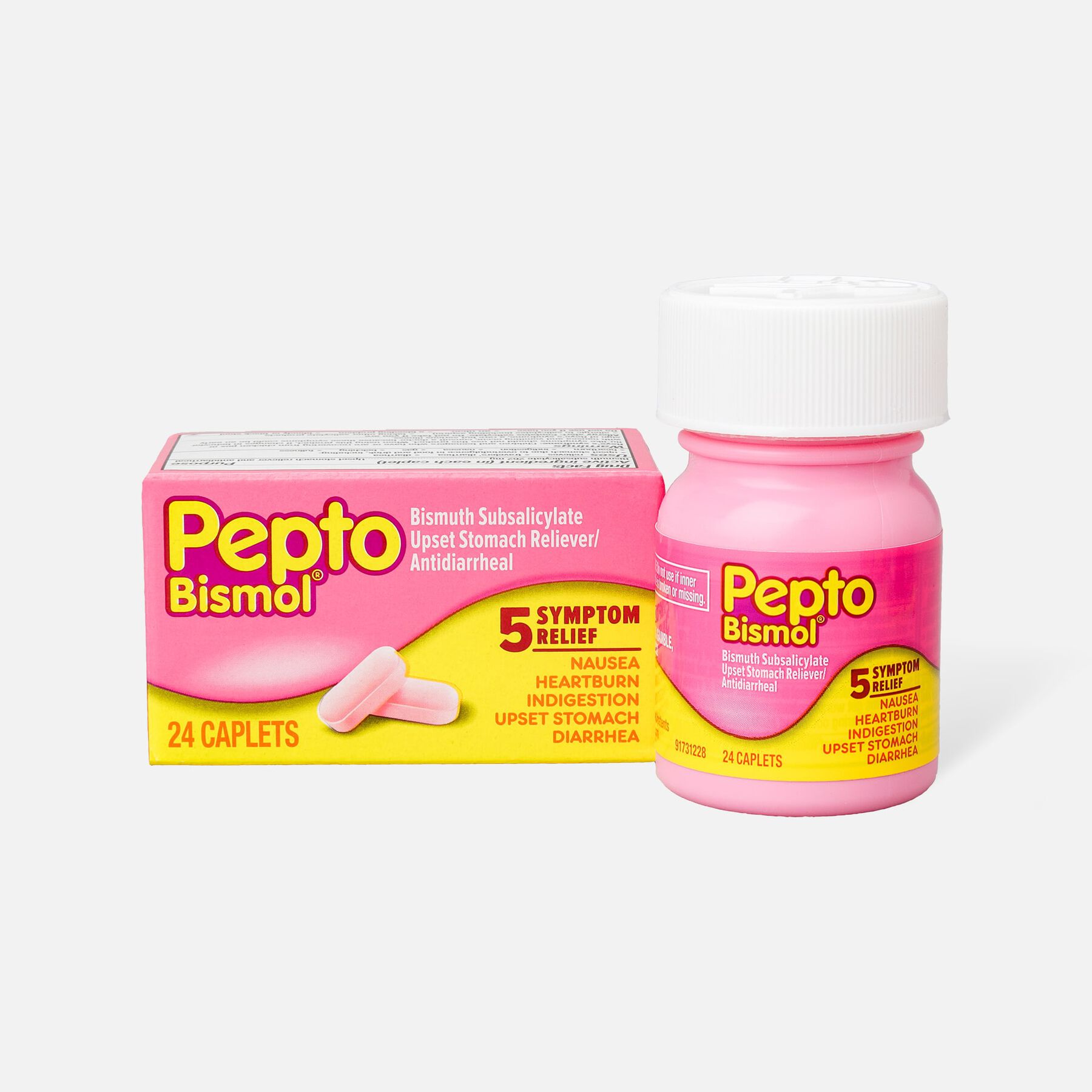 FSA Eligible Pepto Caplets, Unflavored, 24 ct. | FSA Store