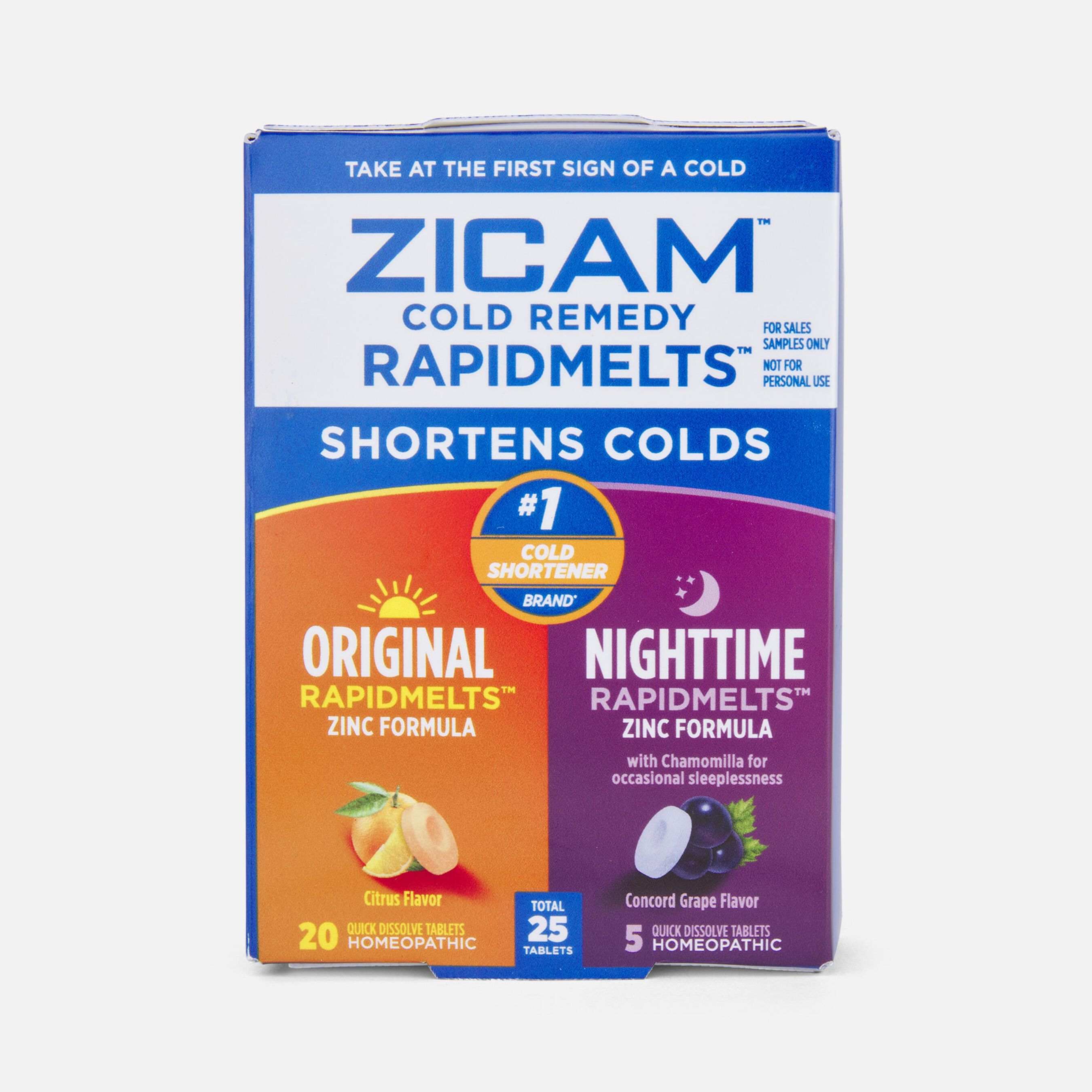 FSA Eligible Zicam Cold Remedy Rapidmelts Original and Nighttime Combo ...