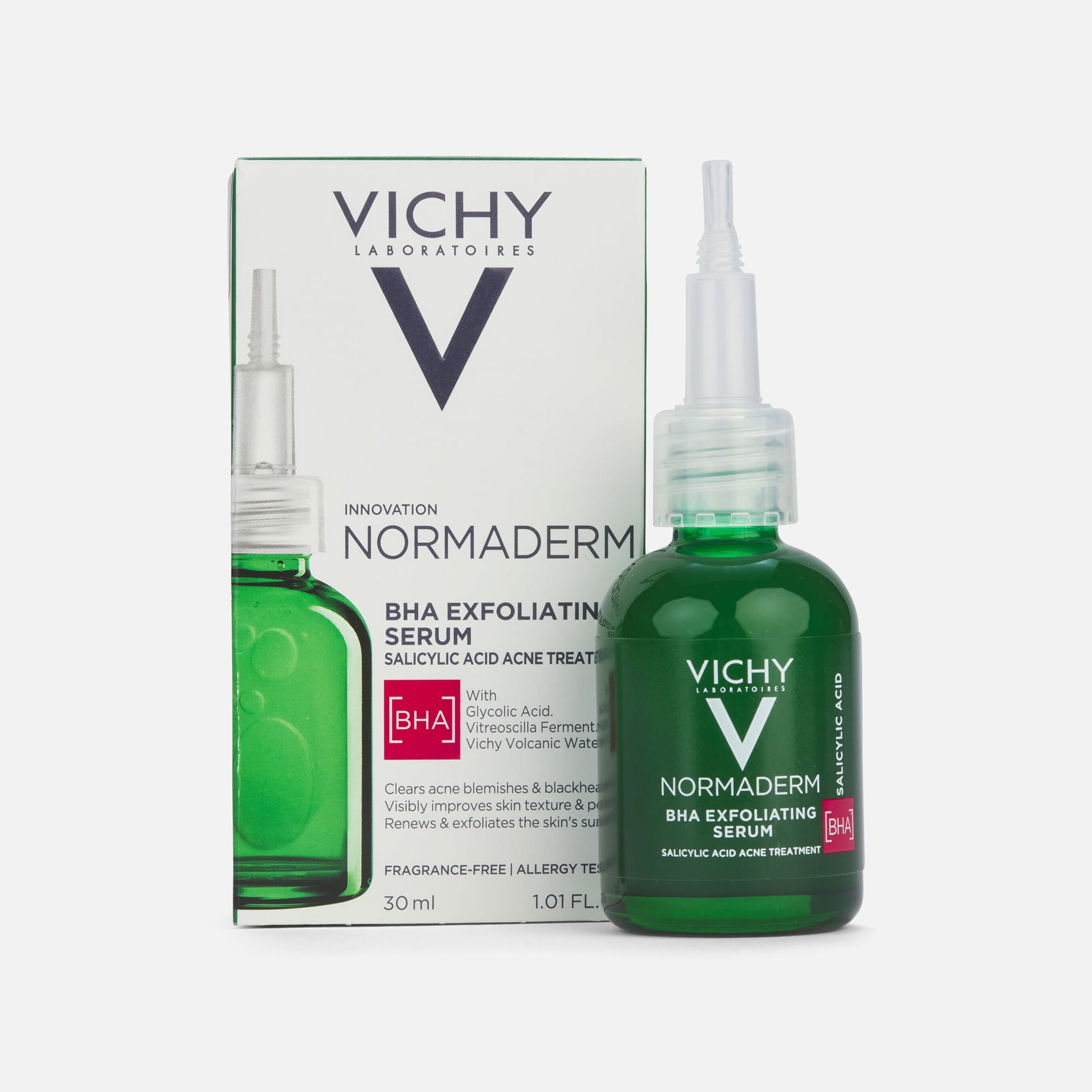 FSA Eligible Vichy Normaderm BHA Exfoliating Acne Serum with Salicylic ...