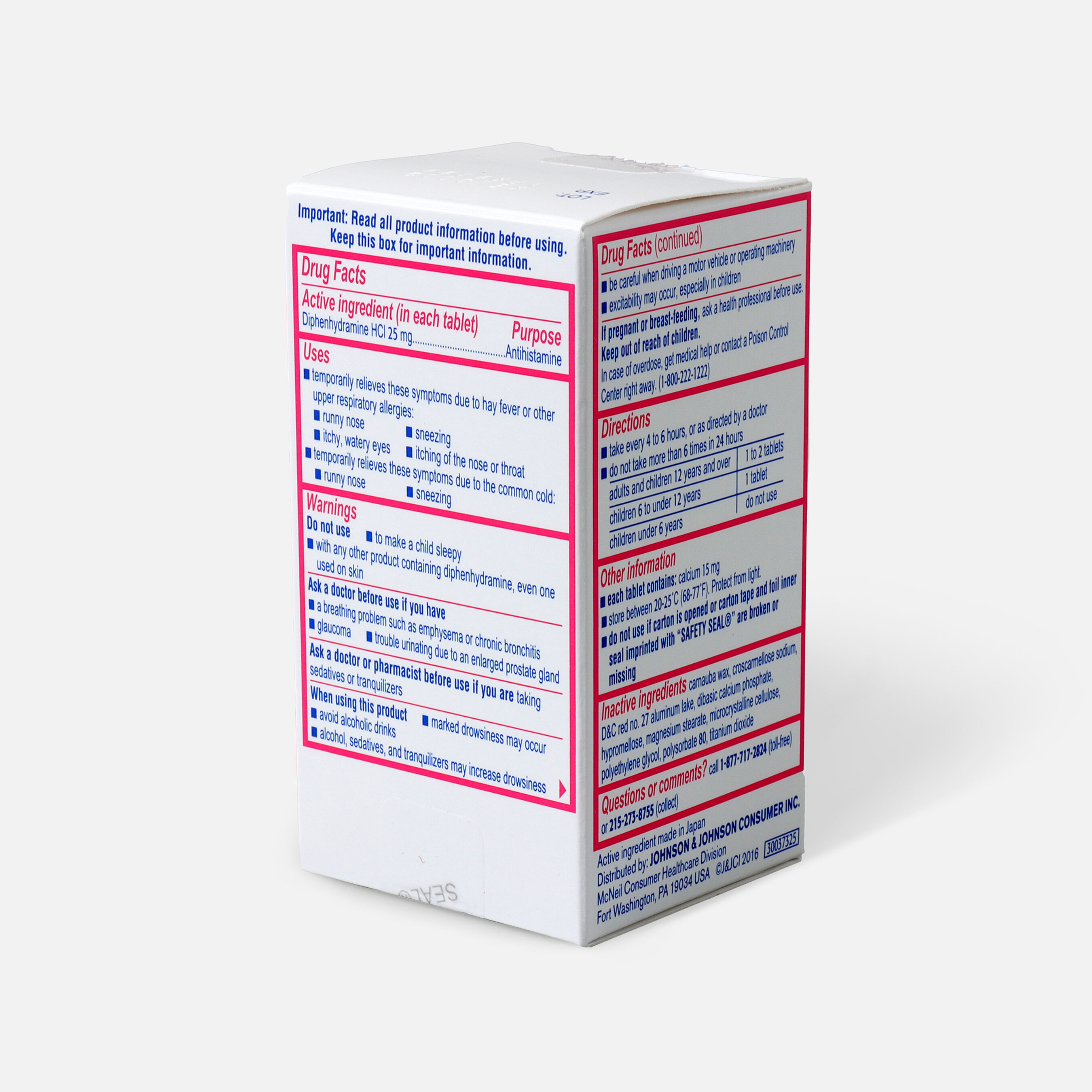Benadryl Ultra Allergy Relief Tablets, 100 ct.