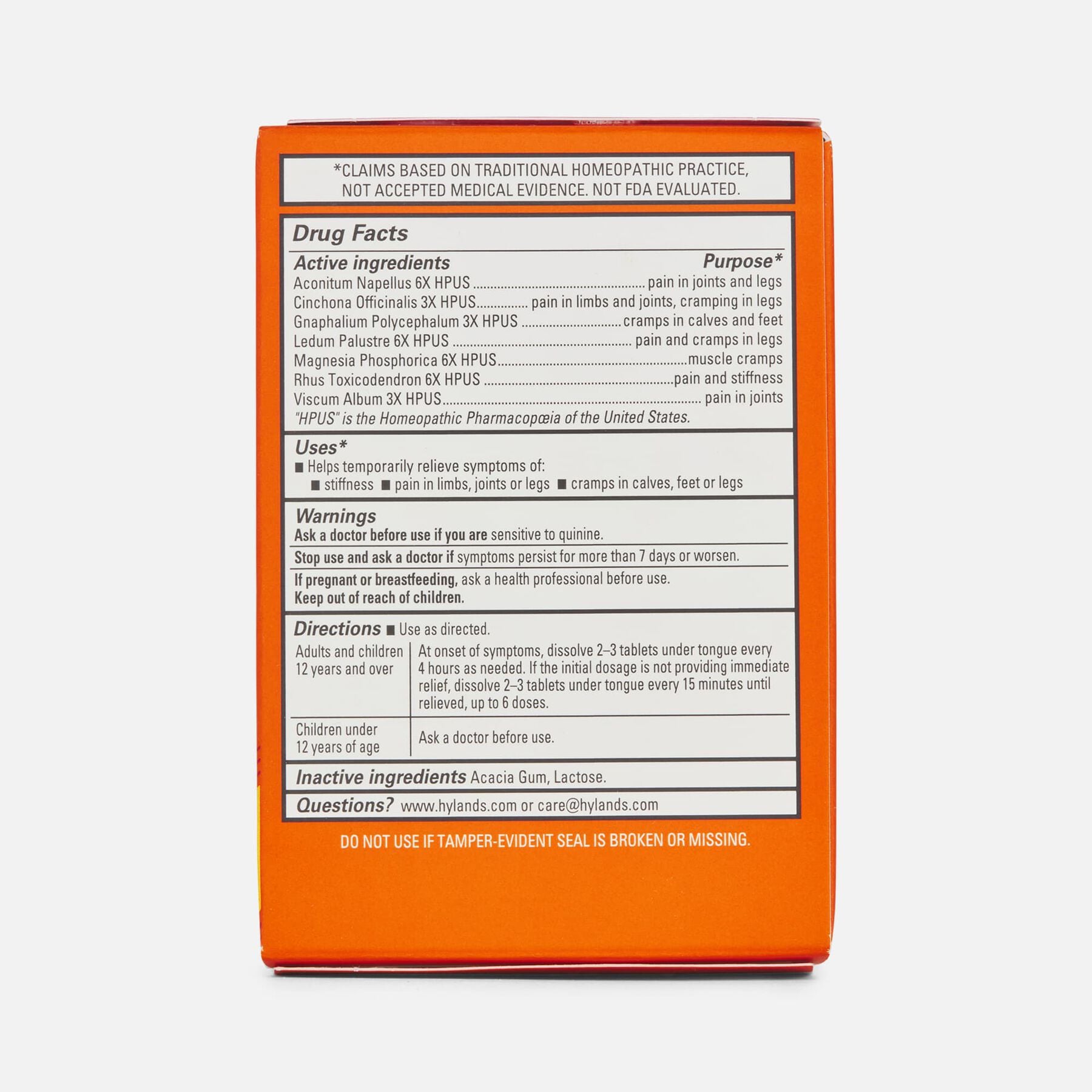 FSA Eligible Hyland's Leg Cramps Tablets, 50 ct. | FSA Store