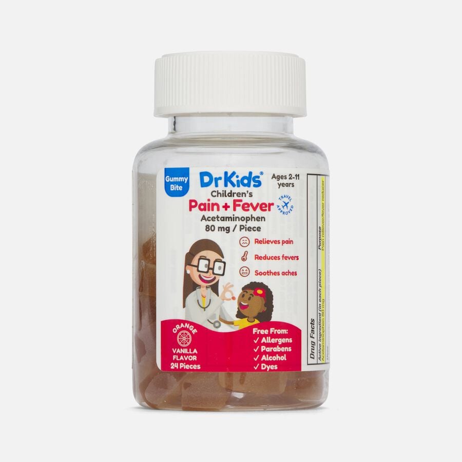 FSA Eligible DrKids Children's Pain & Fever Acetaminophen Soft Chews ...