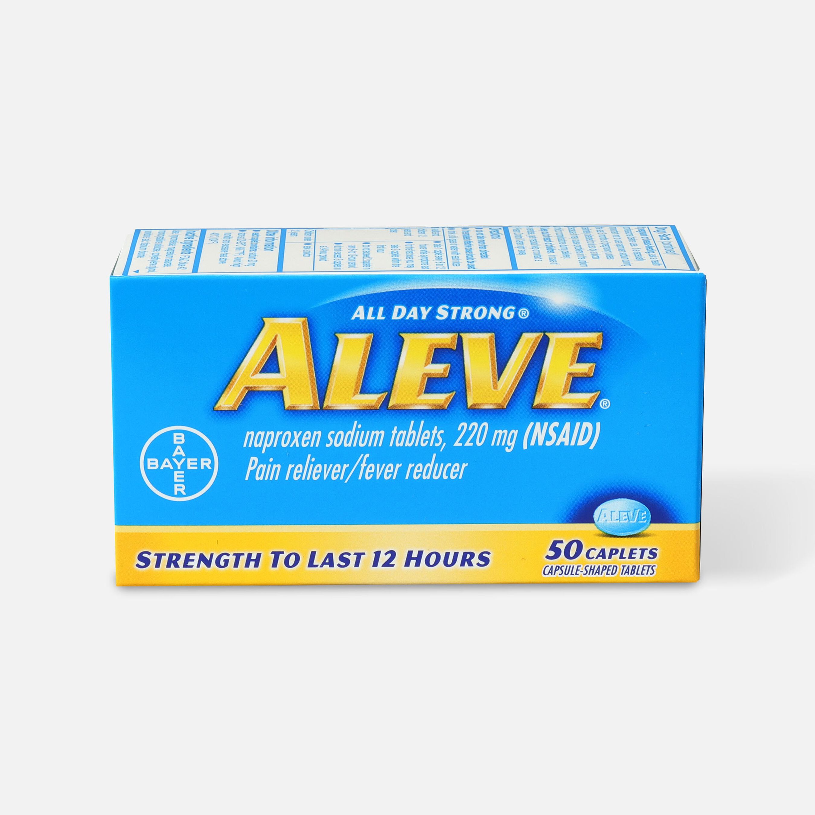 Aleve All Day Strong Pain Reliever, Fever Reducer, Caplet