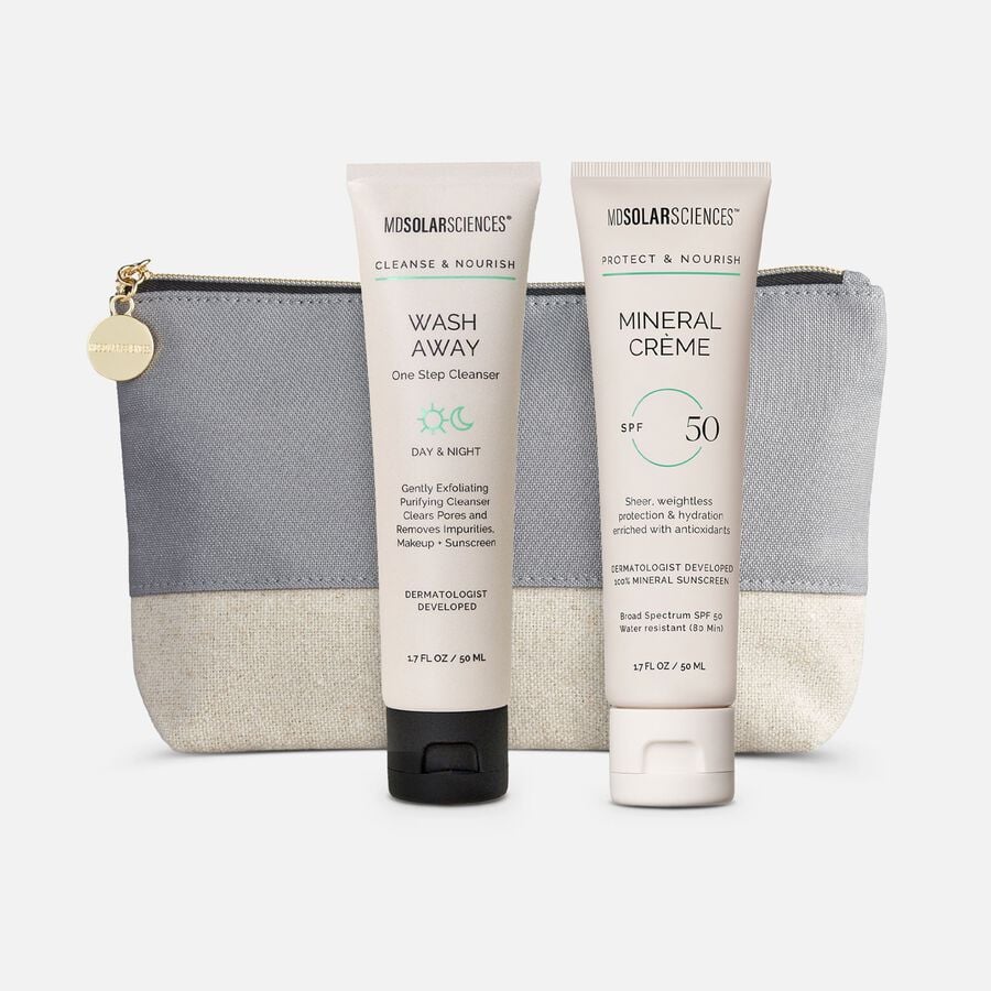 FSA Eligible MDSolarSciences™ Sensitive Skin Bundle, Wash Away Cleanser ...