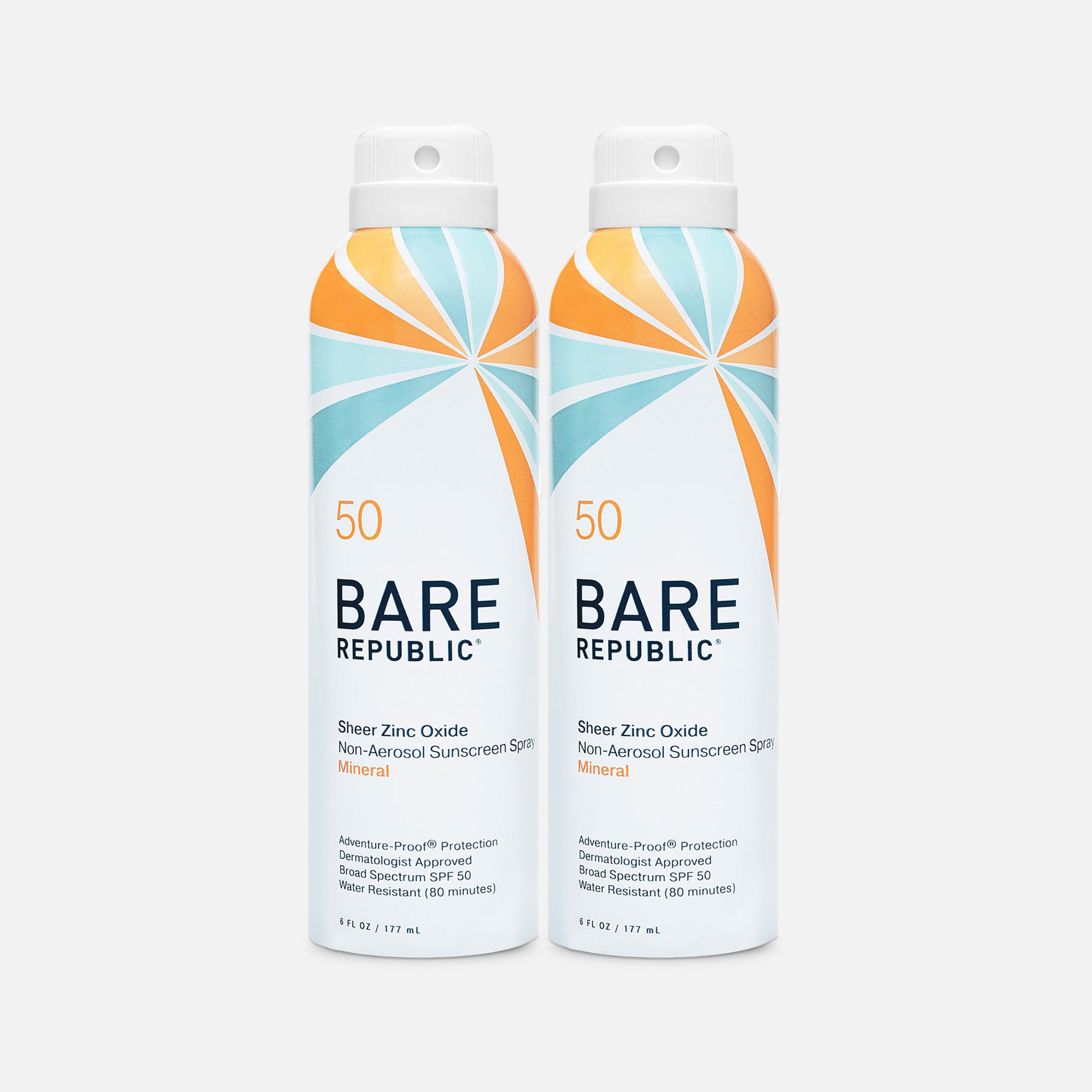FSA Eligible Bare Republic Mineral SPF 50 Sunscreen Spray, Vanilla-Coco ...