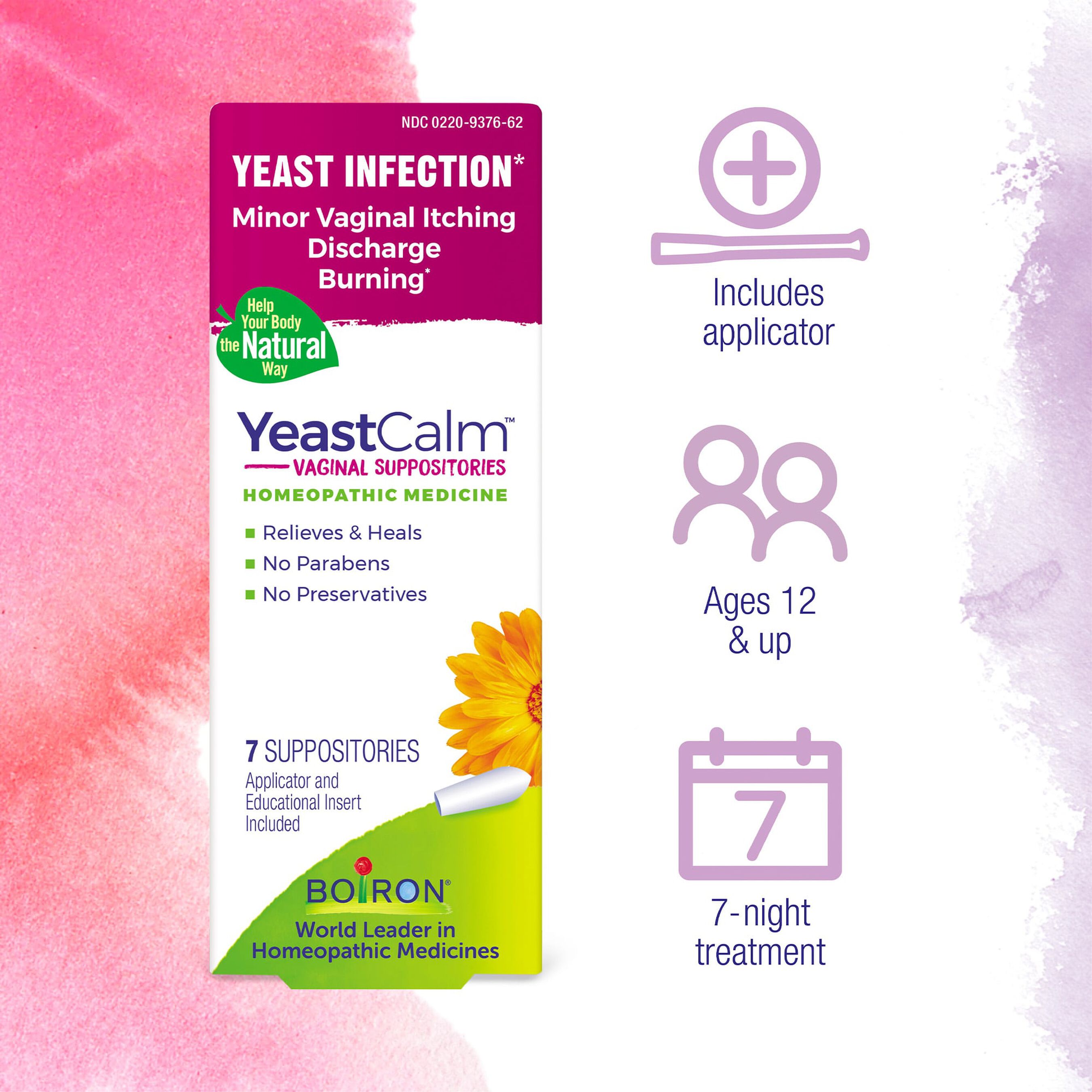 FSA Eligible Boiron YeastCalm Suppositories, 7 ct. | FSA Store