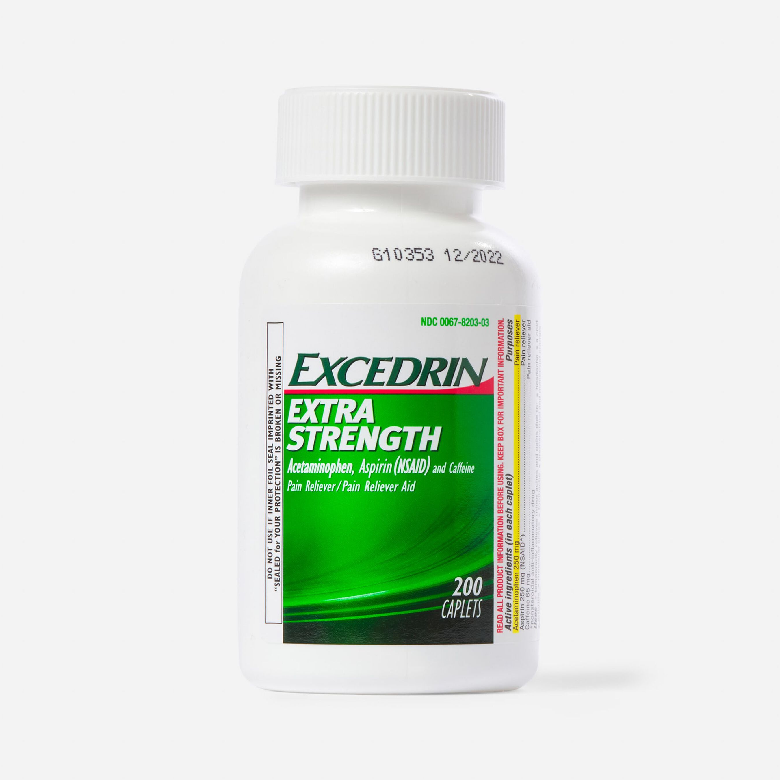 Excedrin Extra Strength Caplets, 200 ct.