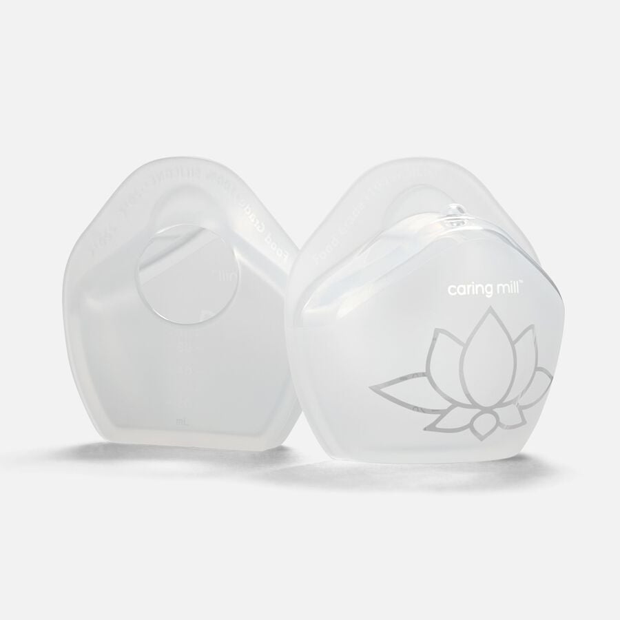FSA Eligible Caring Mill™ Silicone Milk Collectors with Storage Bag, 5 ...