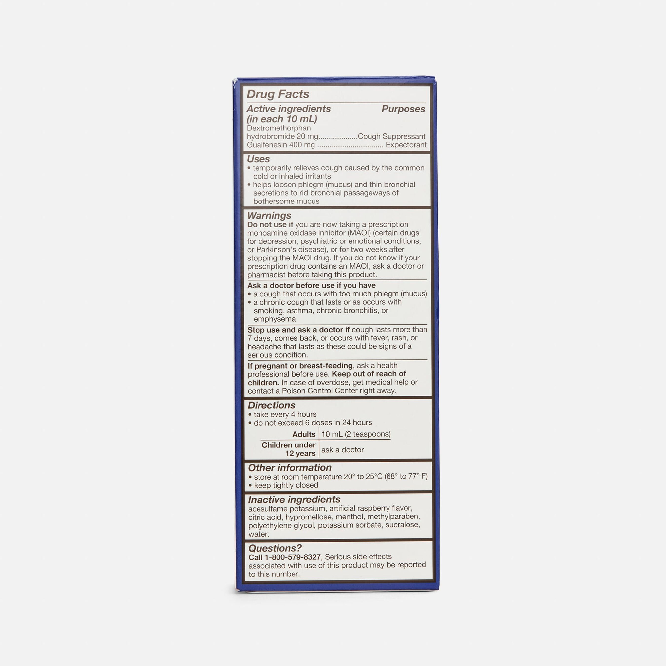 FSA Eligible Diabetic Tussin DM Sugar-Free Maximum-Strength Cough ...