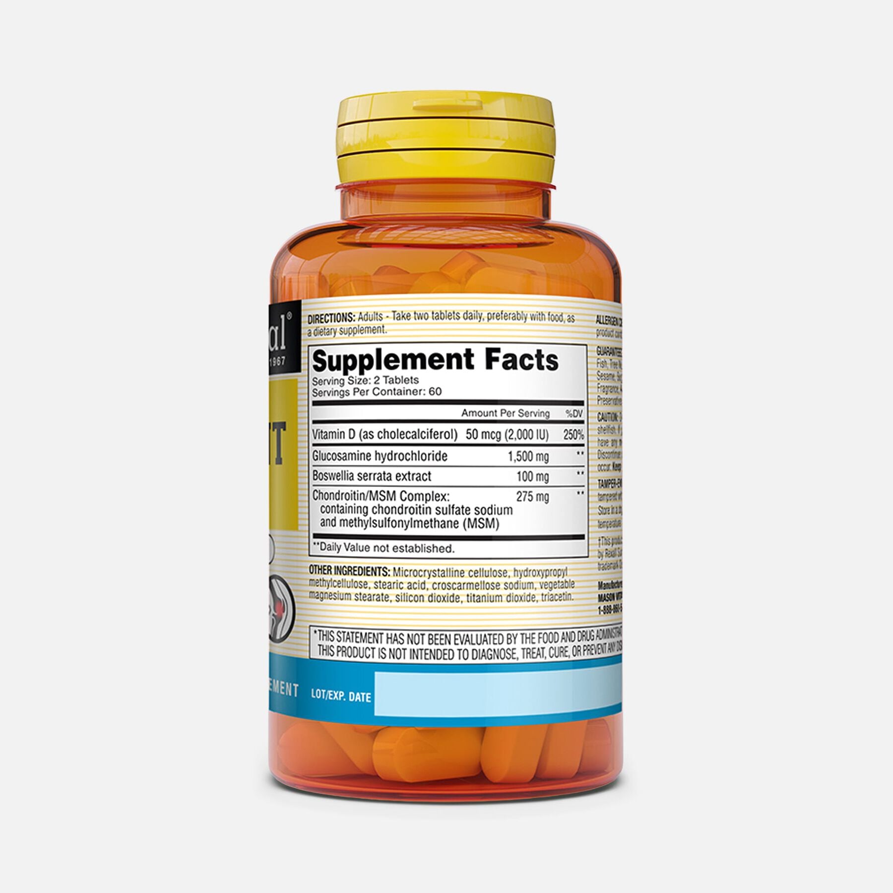 FSA Eligible Mason Joint Comfort Formula with Boswellia and D3, 120 ct ...