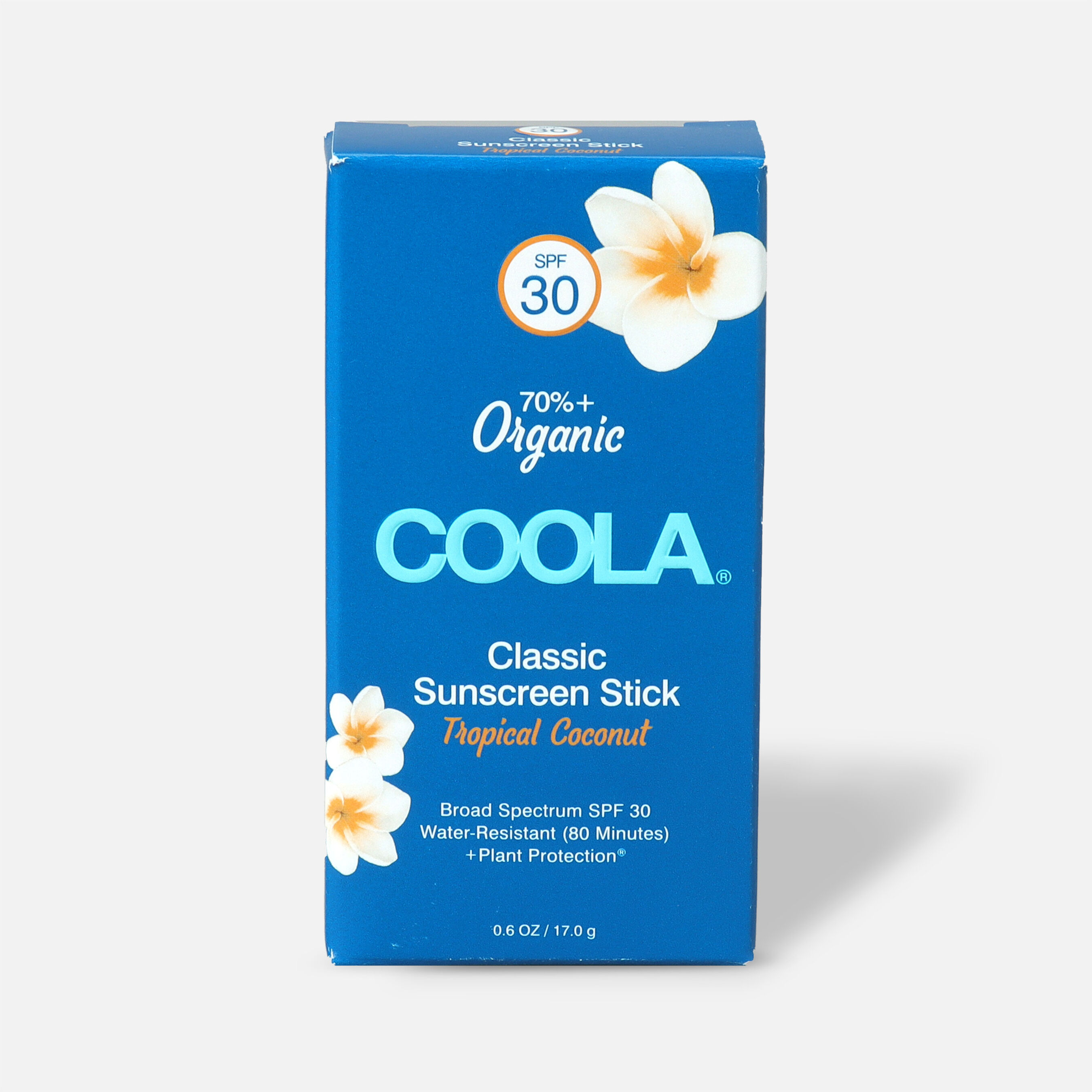 Coola Classic Organic Sunscreen Face & Body Stick SPF 30 Tropical Coconut