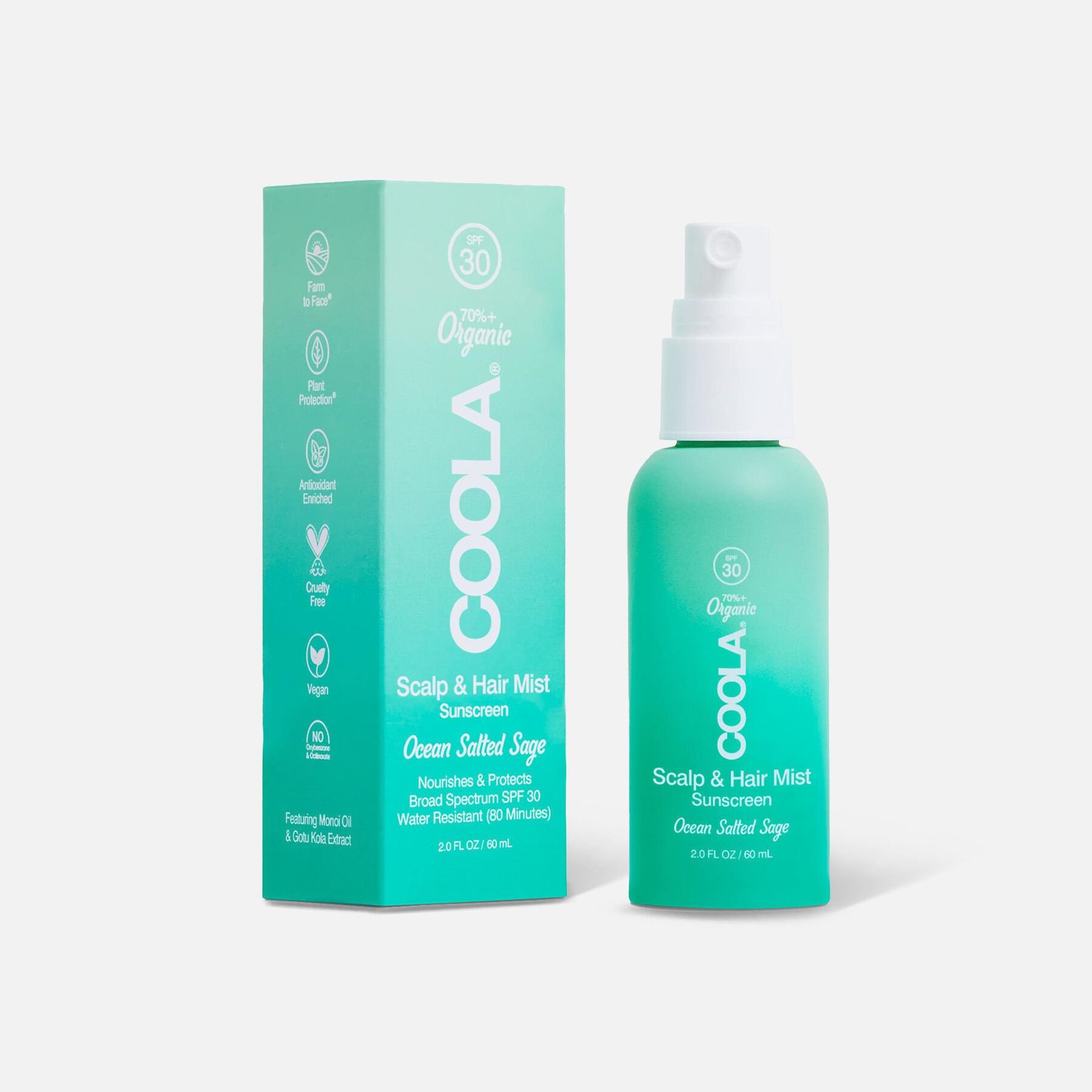FSA Eligible COOLA Organic Scalp & Hair Mist, SPF 30, 2 oz. | FSA Store