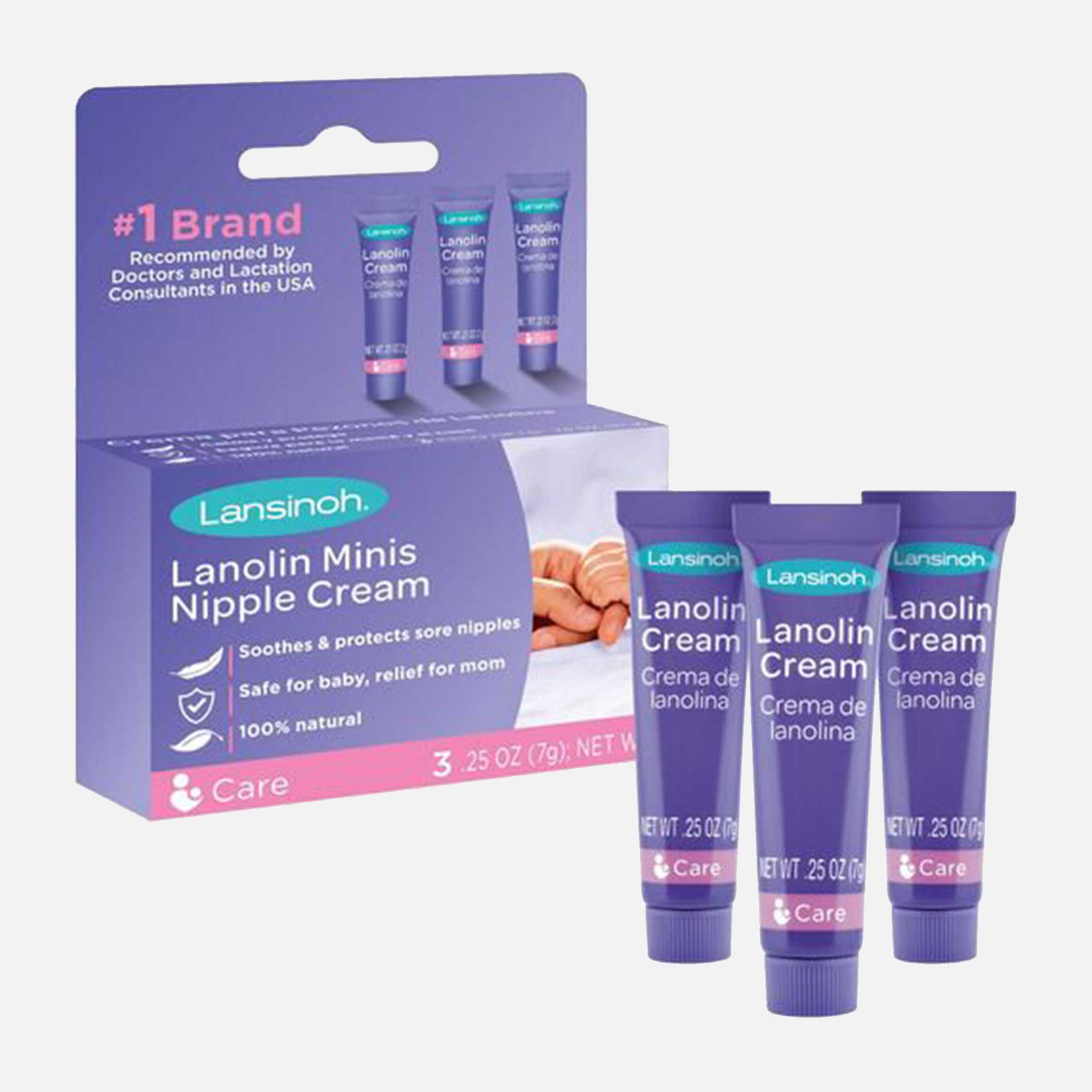 FSA Eligible Lansinoh HPA Lanolin Nipple Cream, 7g Minis | FSA Eligible