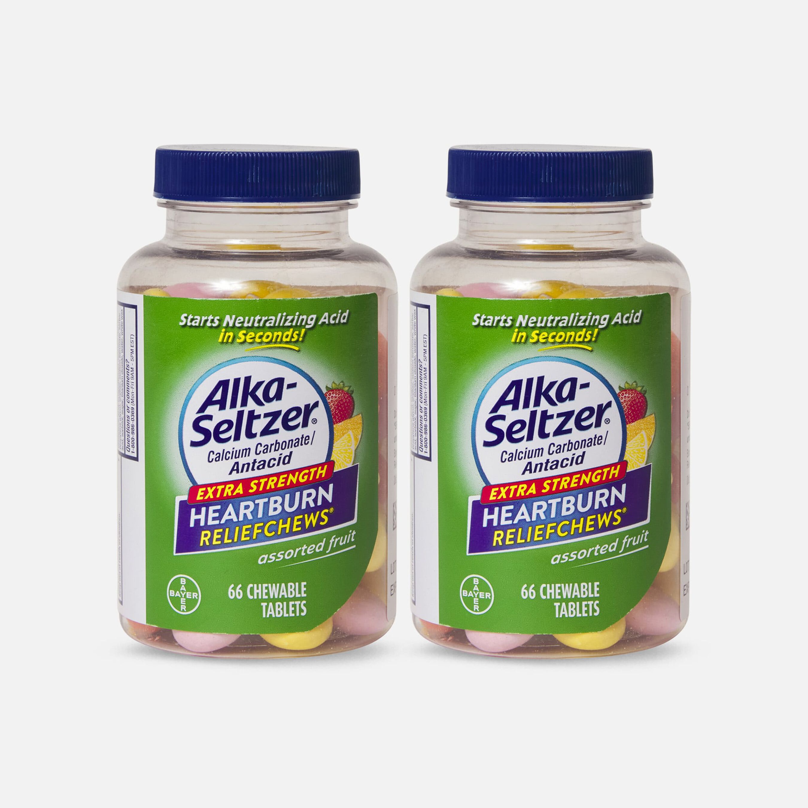 FSA Eligible Alka-Seltzer ReliefChews Heartburn Assorted Fruit, 66 ct ...