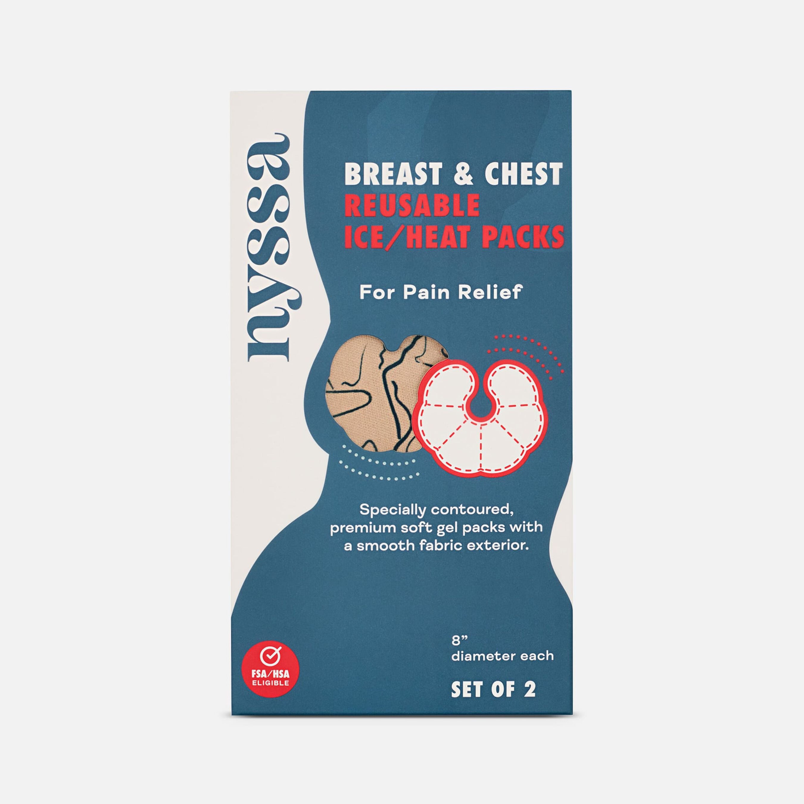 FSA Eligible Nyssa Breast & Chest Reusable Ice/Heat Packs, 2 ct. | FSA ...