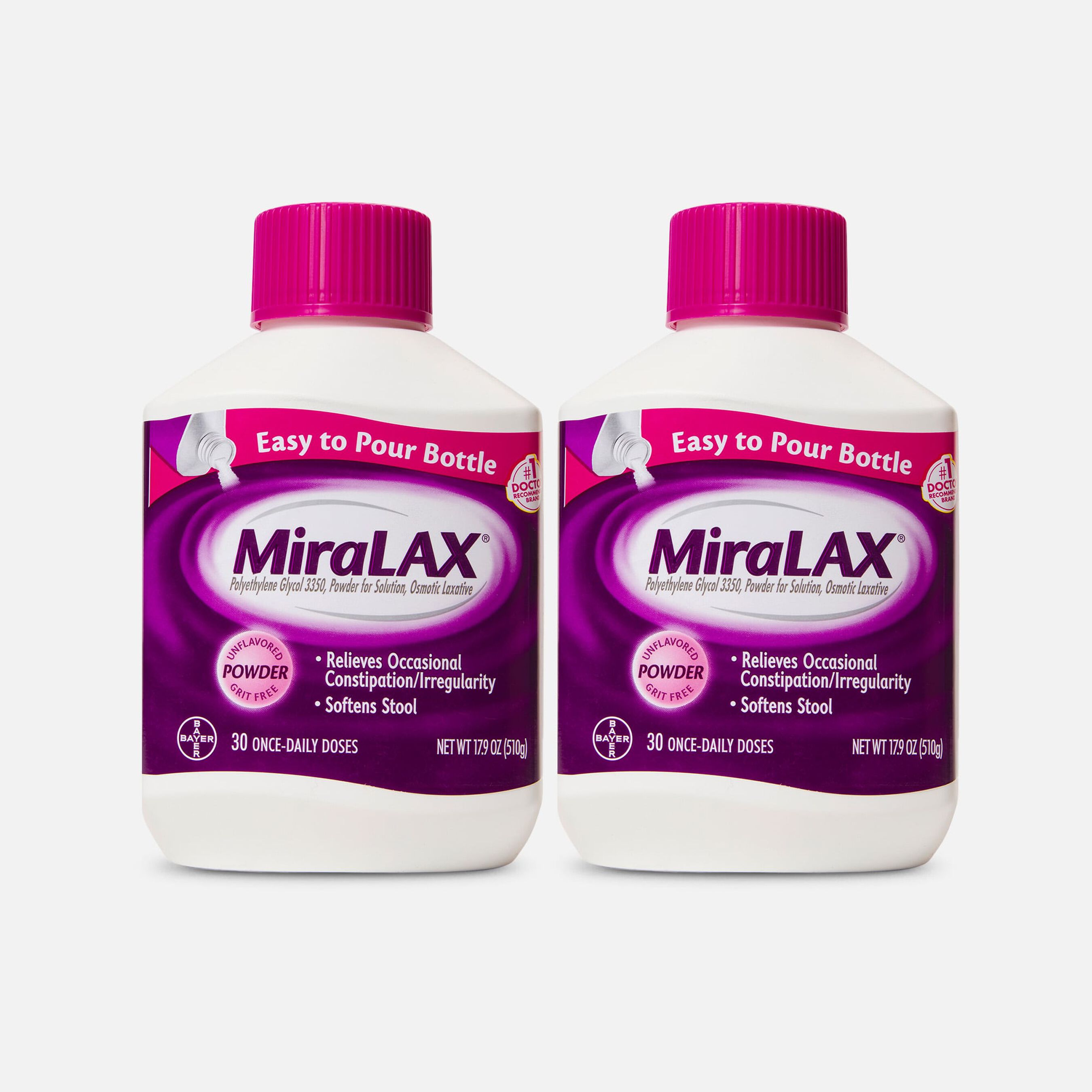 FSA Eligible MiraLAX Laxative Powder for Gentle Constipation Relief ...