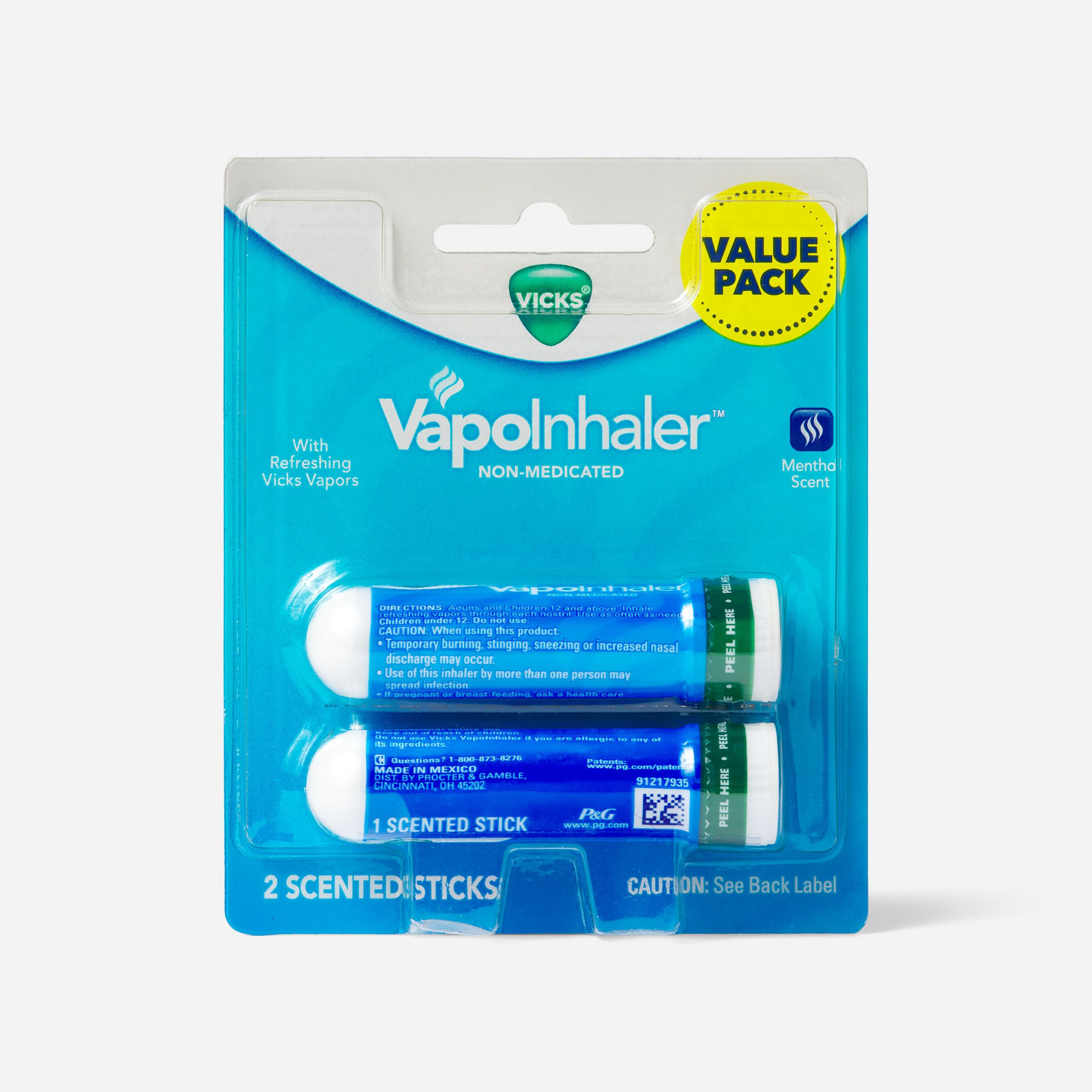 FSA Eligible Vicks VapoInhaler, Non-Medicated, 0.2 mL, Twin-Pack | FSA ...