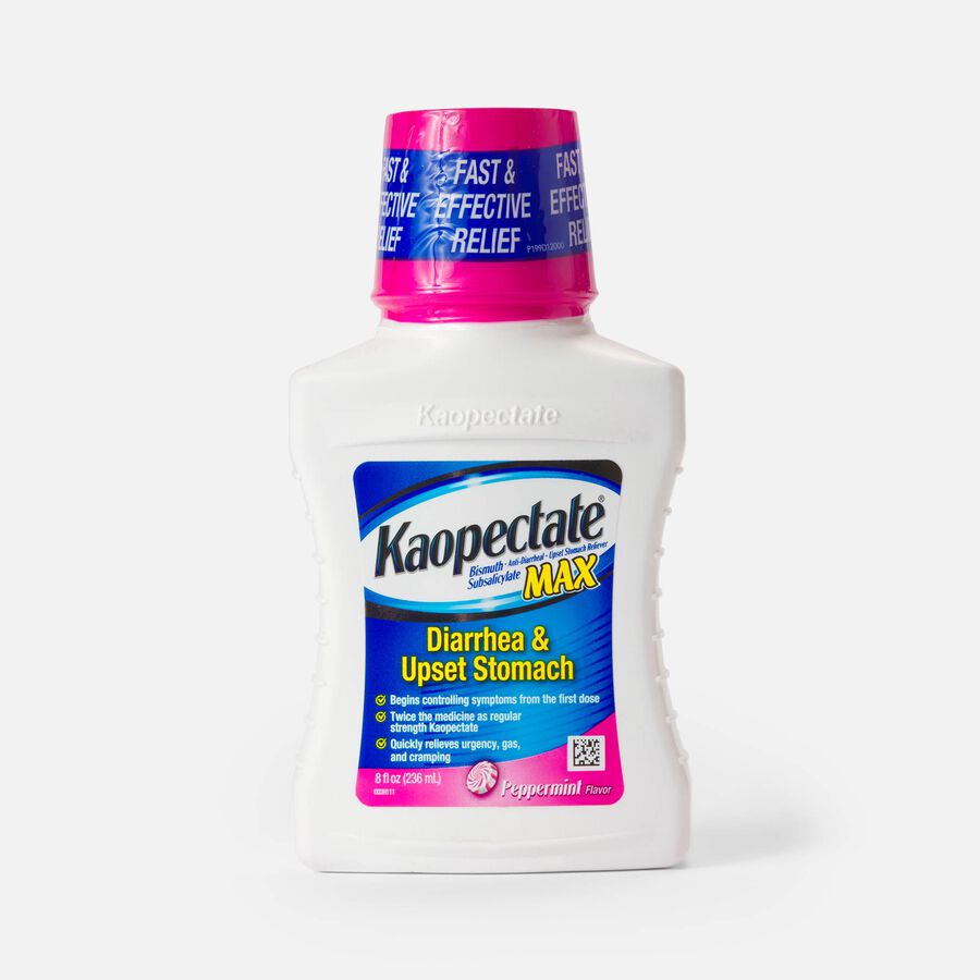FSA Eligible | Kaopectate Max Liquid, 525mg/15mL, Peppermint Flavor