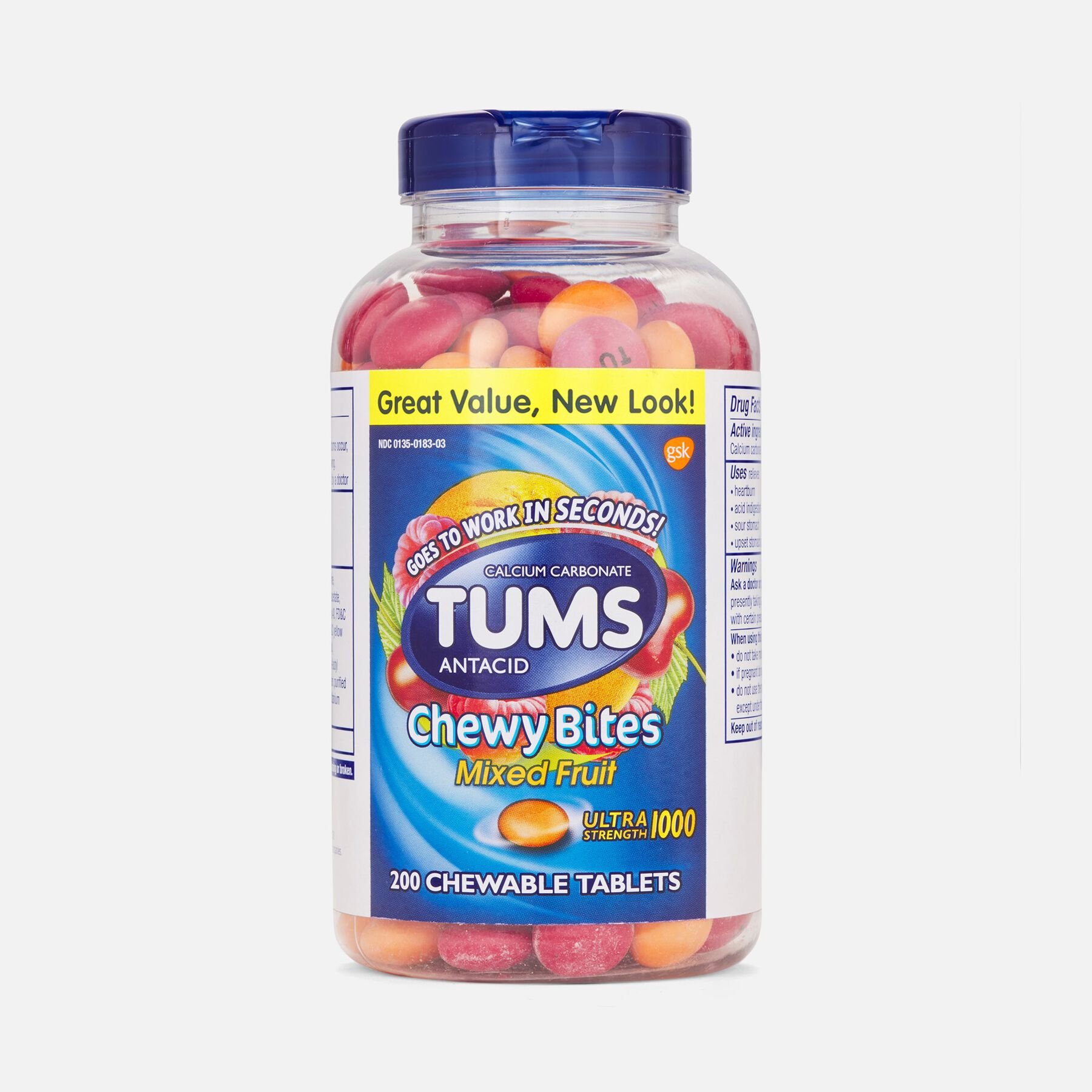 FSA Eligible TUMS Chewy Bites Ultra Strength Antacid Chewable Tablets ...