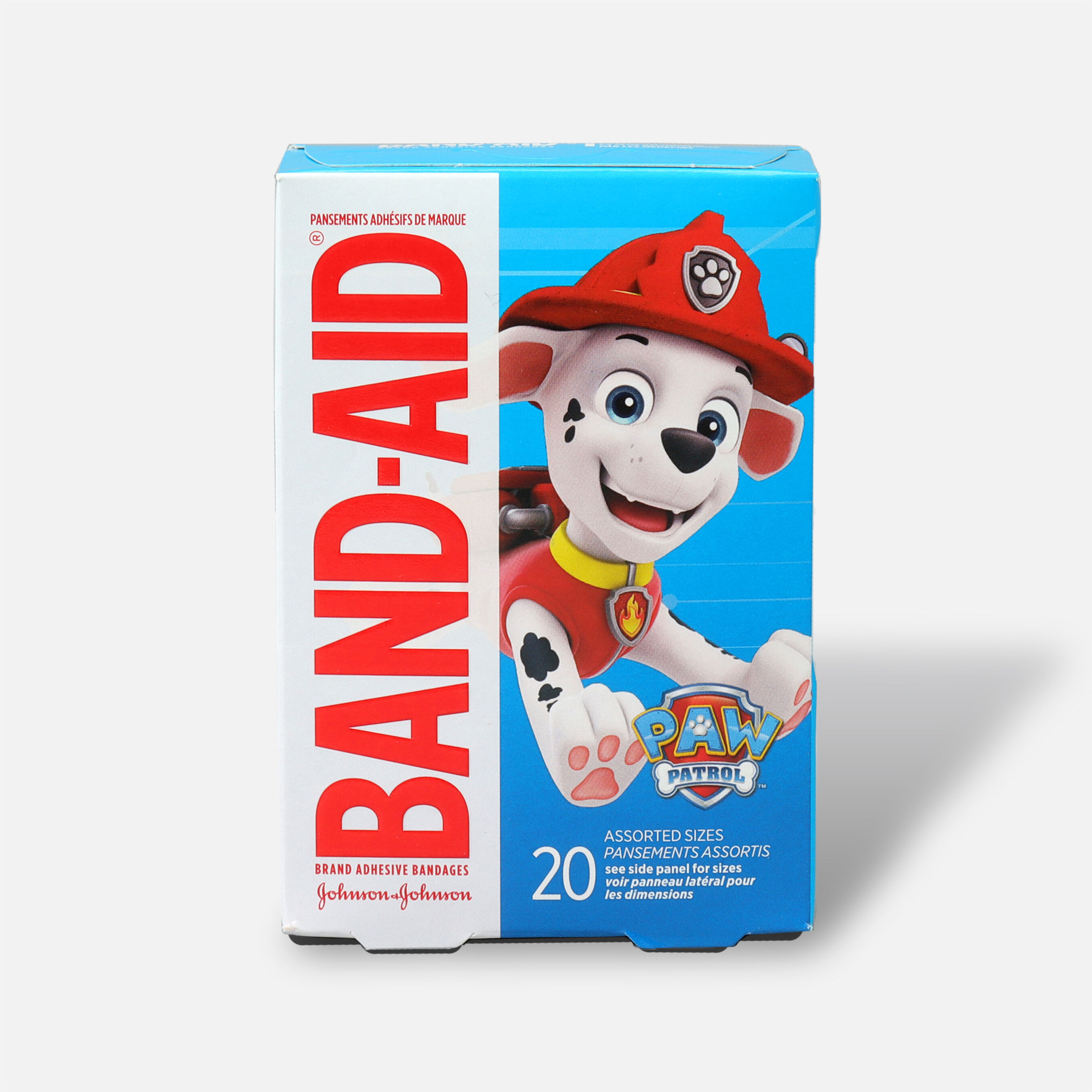 Band-Aid Adhesive Bandages, Nickelodeon Paw Patrol, Assorted Sizes, 20 ct.