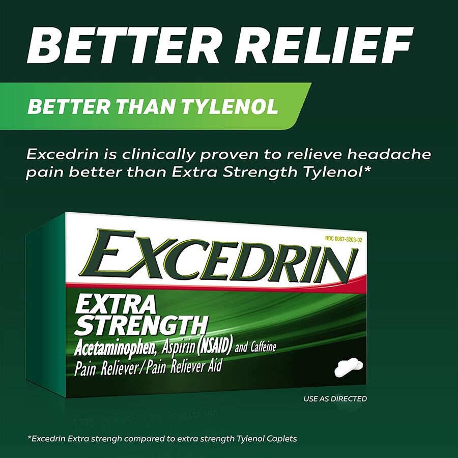 FSA Eligible | Excedrin Extra Strength Caplets, 200 ct.