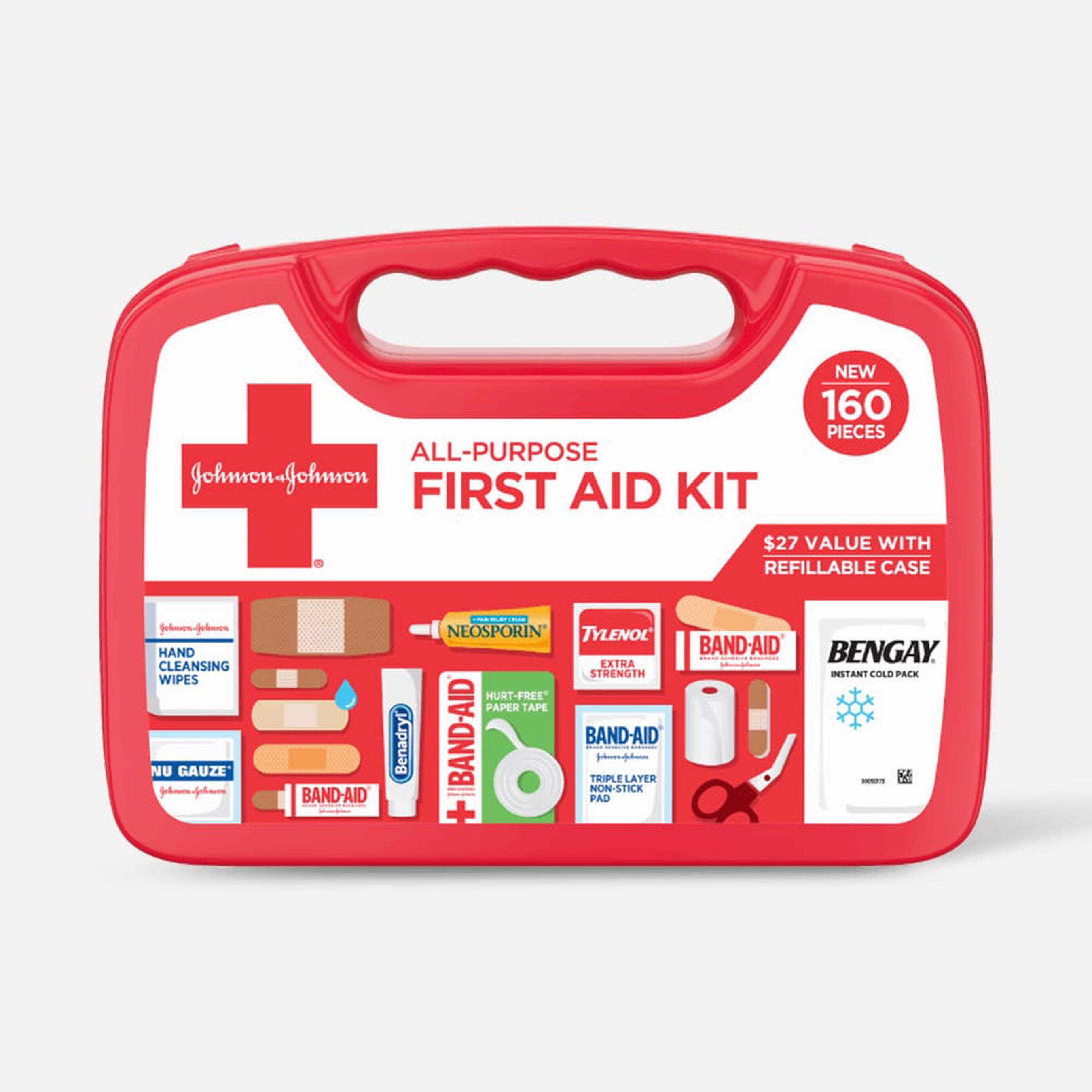 FSA Eligible Johnson & Johnson All-Purpose First Aid Kit - 160 ct ...