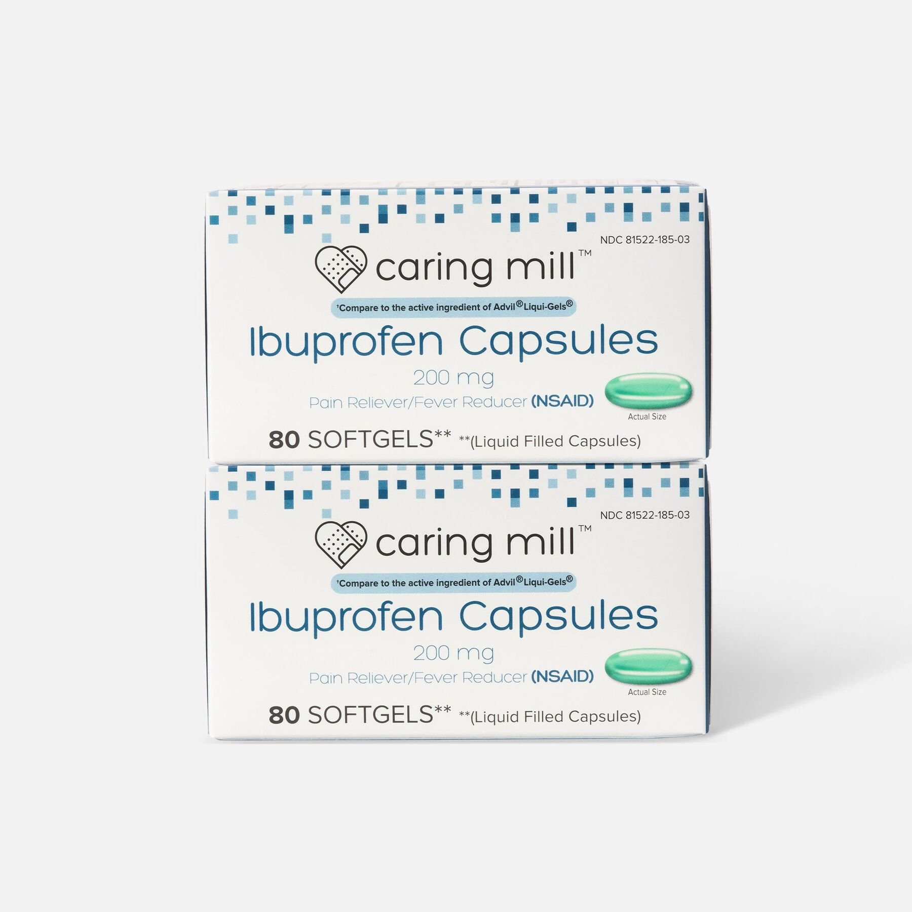 FSA Eligible Caring Mill™ Ibuprofen Liquid Gels Pain Reliever/ Fever ...
