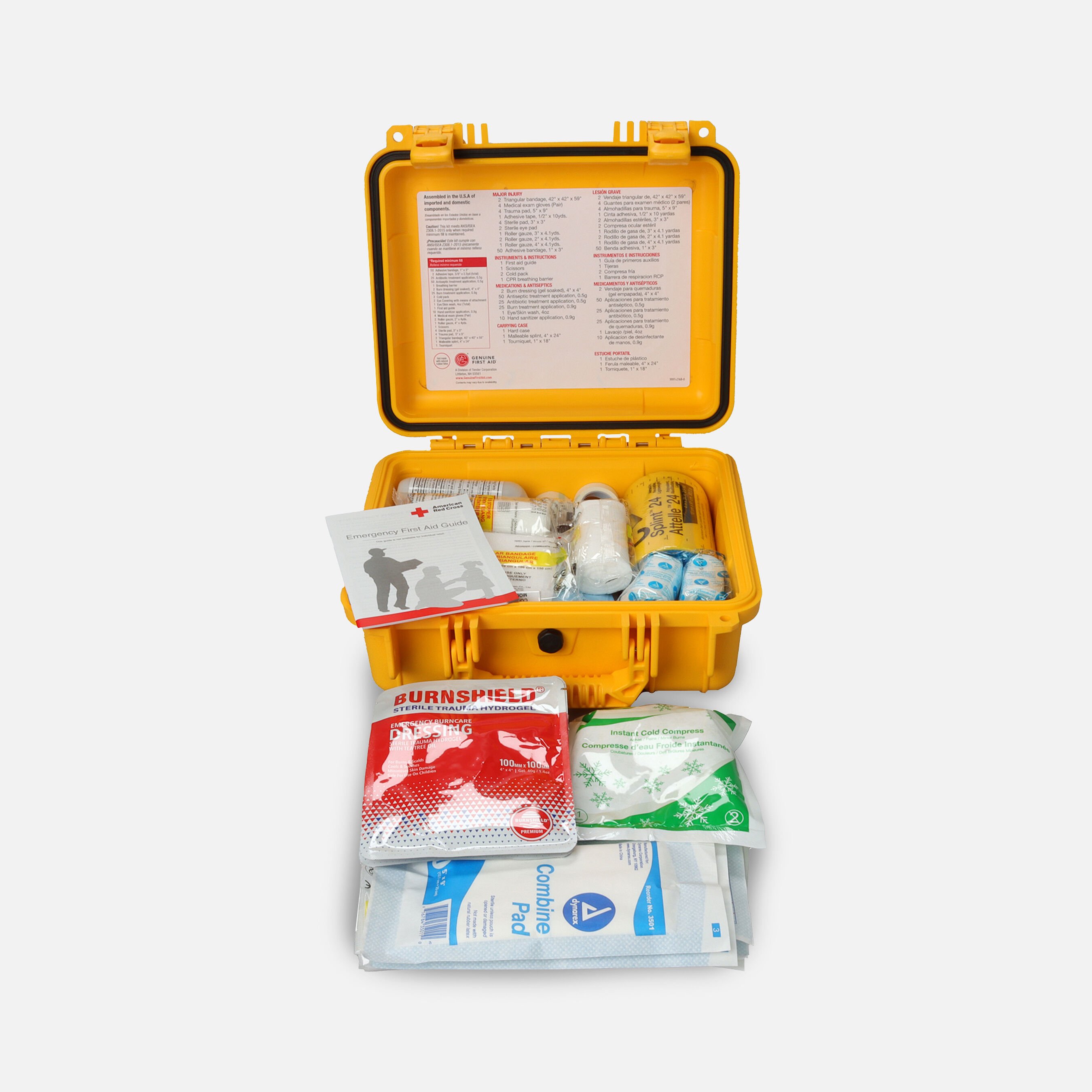 FSA Eligible Genuine First Aid Waterproof First Aid Kit Class B ANSI ...