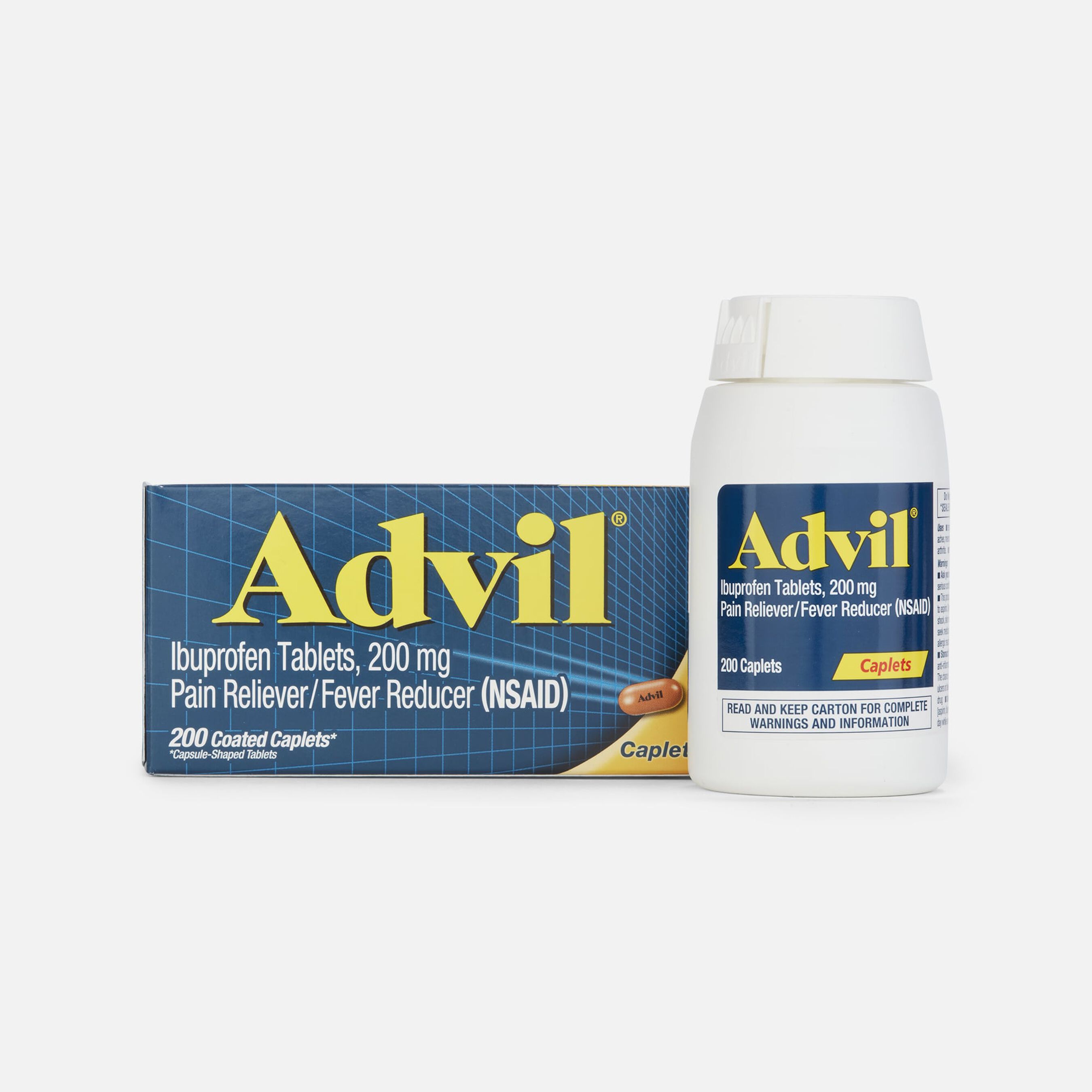 FSA Eligible Advil Ibuprofen Caplets, 200mg, 200 ct. | FSA Store
