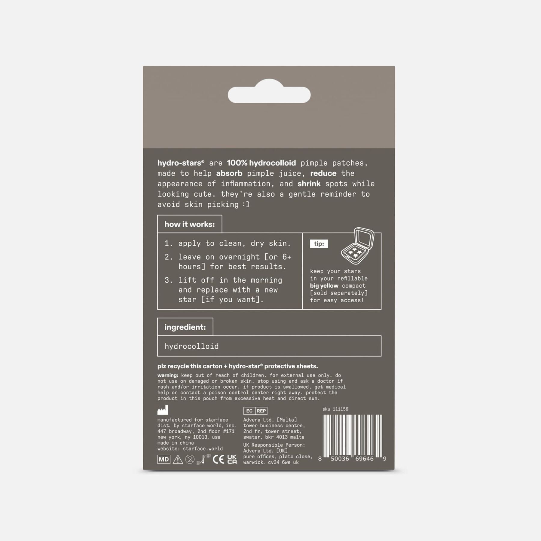 FSA Eligible Starface Hydro-Star Earth Pimple Patches, 32 ct. | FSA Store