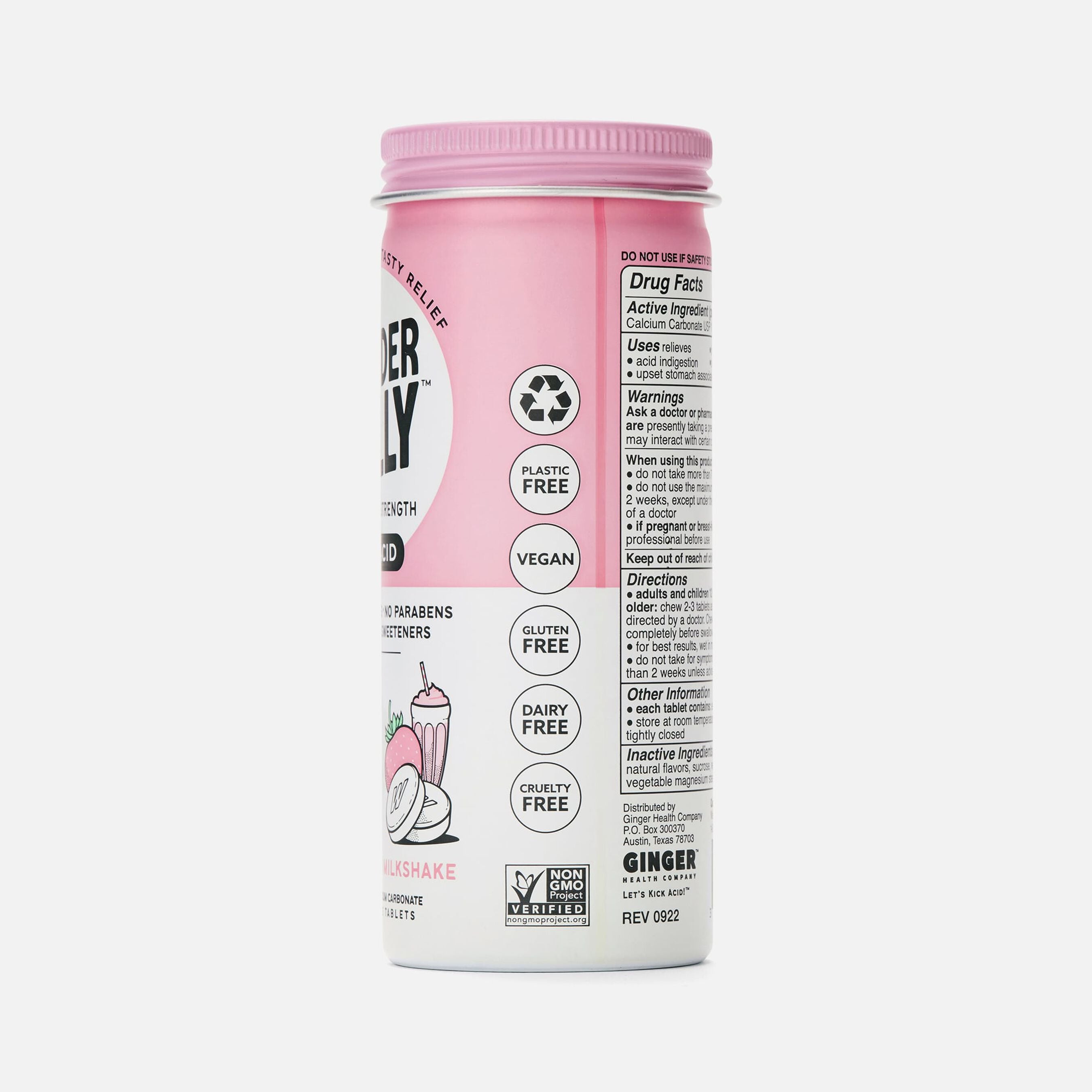 FSA Eligible Wonderbelly Antacids, Strawberry Milkshake, 60 ct | FSA Store