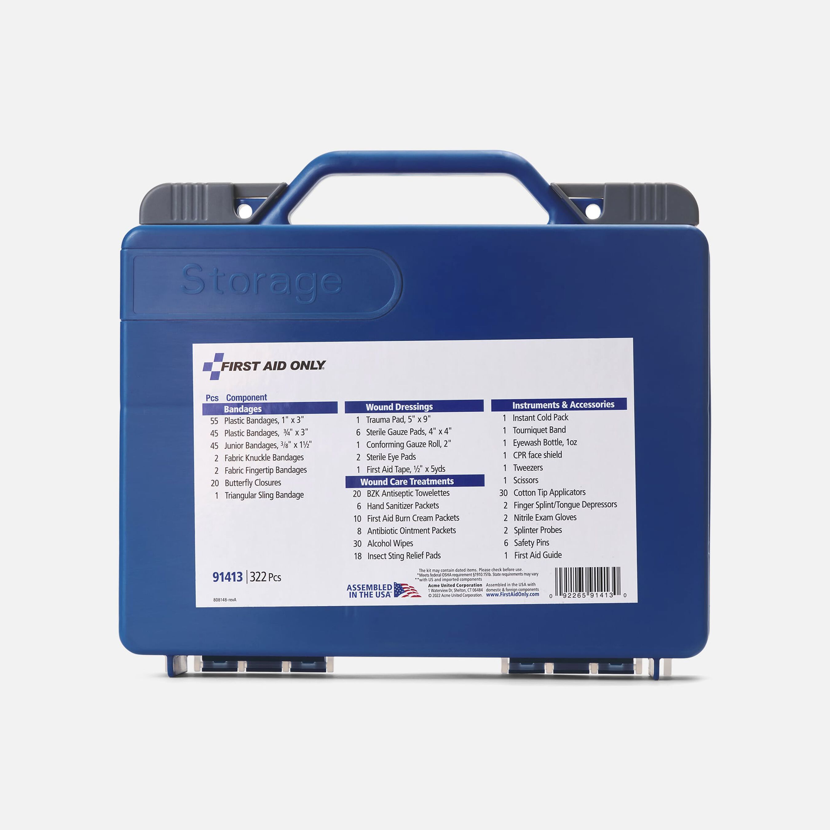 FSA Eligible First Aid Only Clear Cover Intermed First Aid Kit without ...