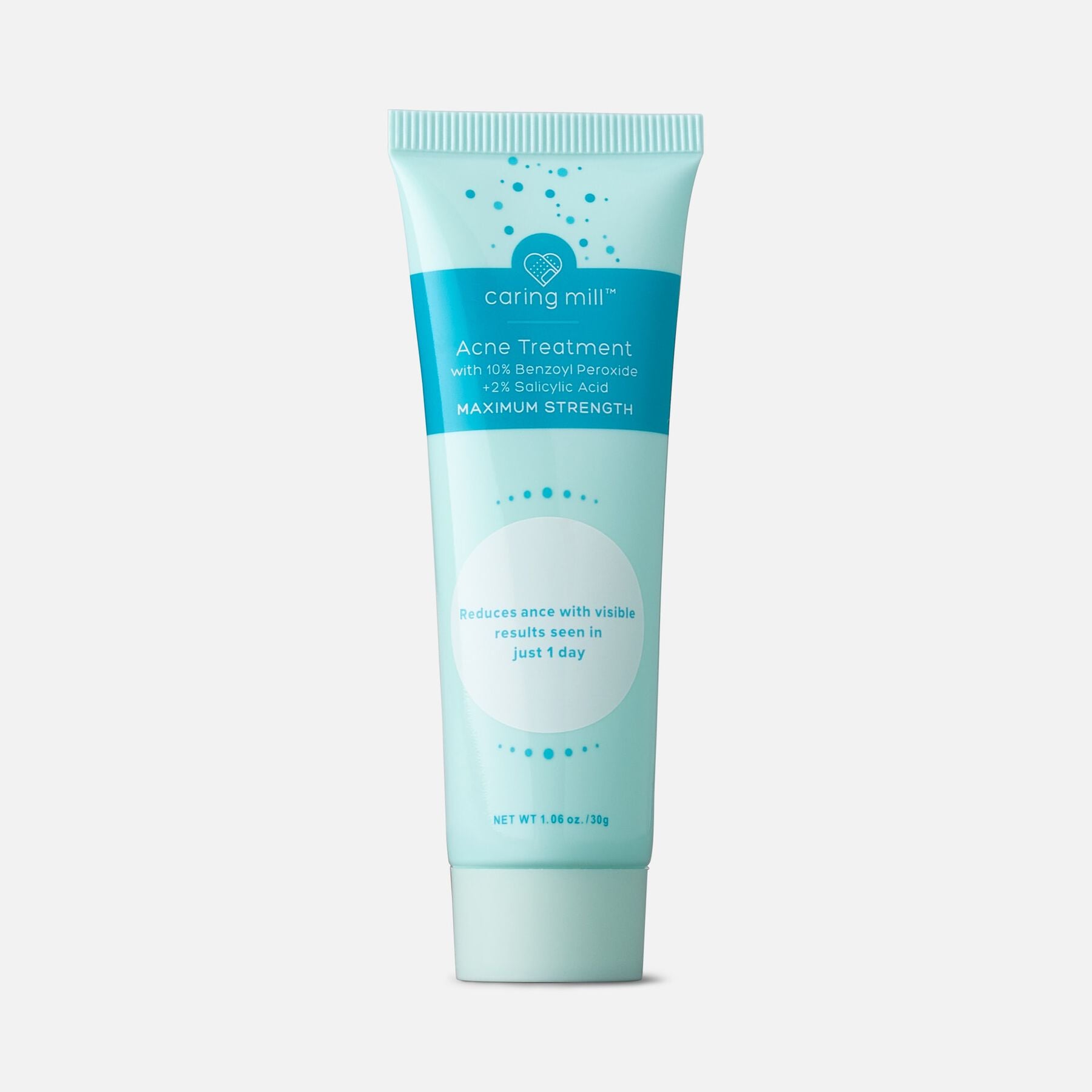 FSA Eligible Caring Mill Acne Treatment, 10% Benzoyl Peroxide + 2% ...