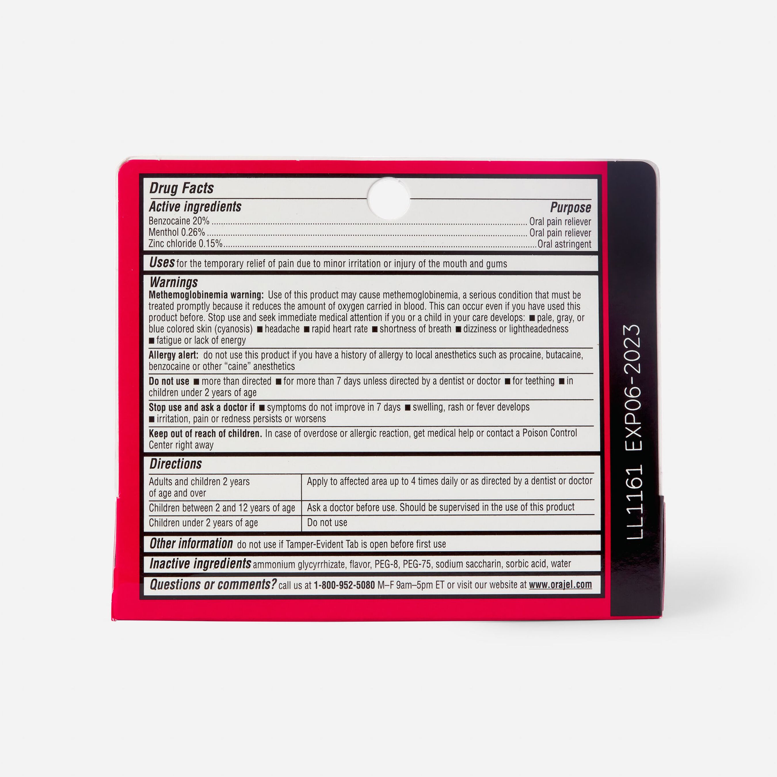 FSA Eligible Orajel 3X Medicated Gel for Toothache and Gum, .42 oz ...