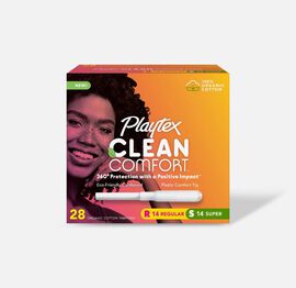 FSA Eligible | Playtex Clean Comfort Organic Tampons