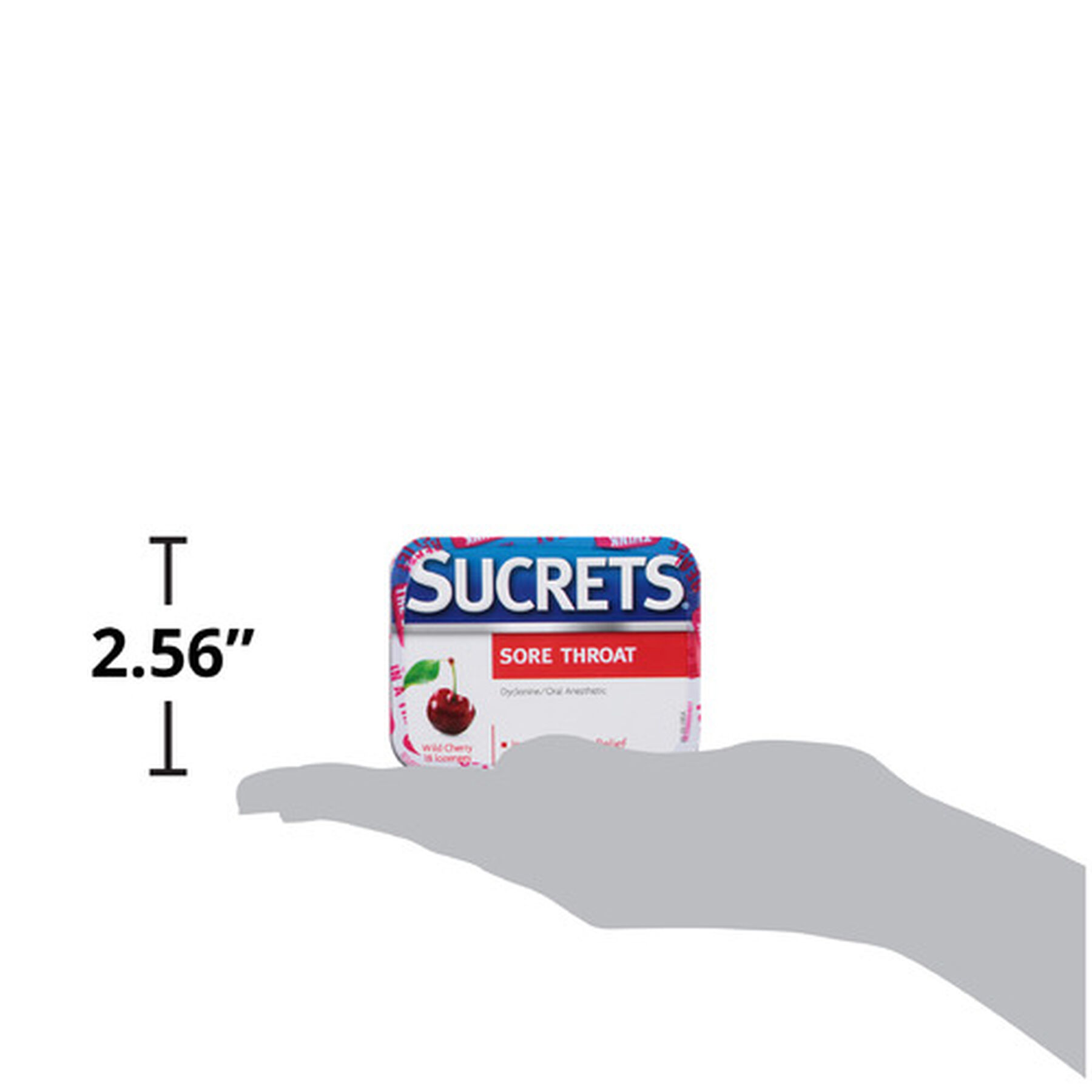 Sucrets Wild Cherry Sore Throat Lozenges, 18 ct.