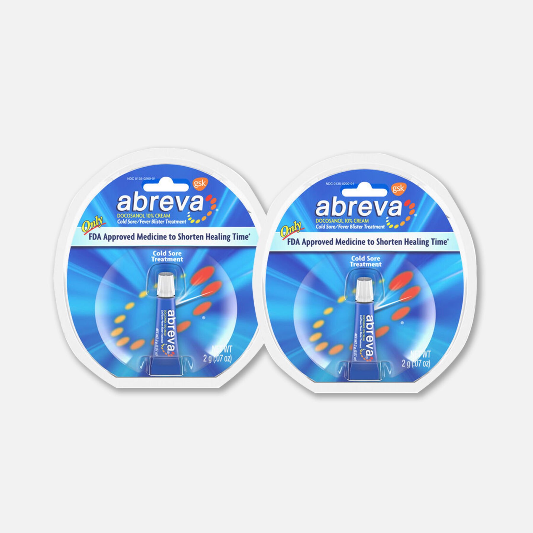 FSA Eligible Abreva, Docosanol 10% Cream Tube, Treatment for Cold Sore ...