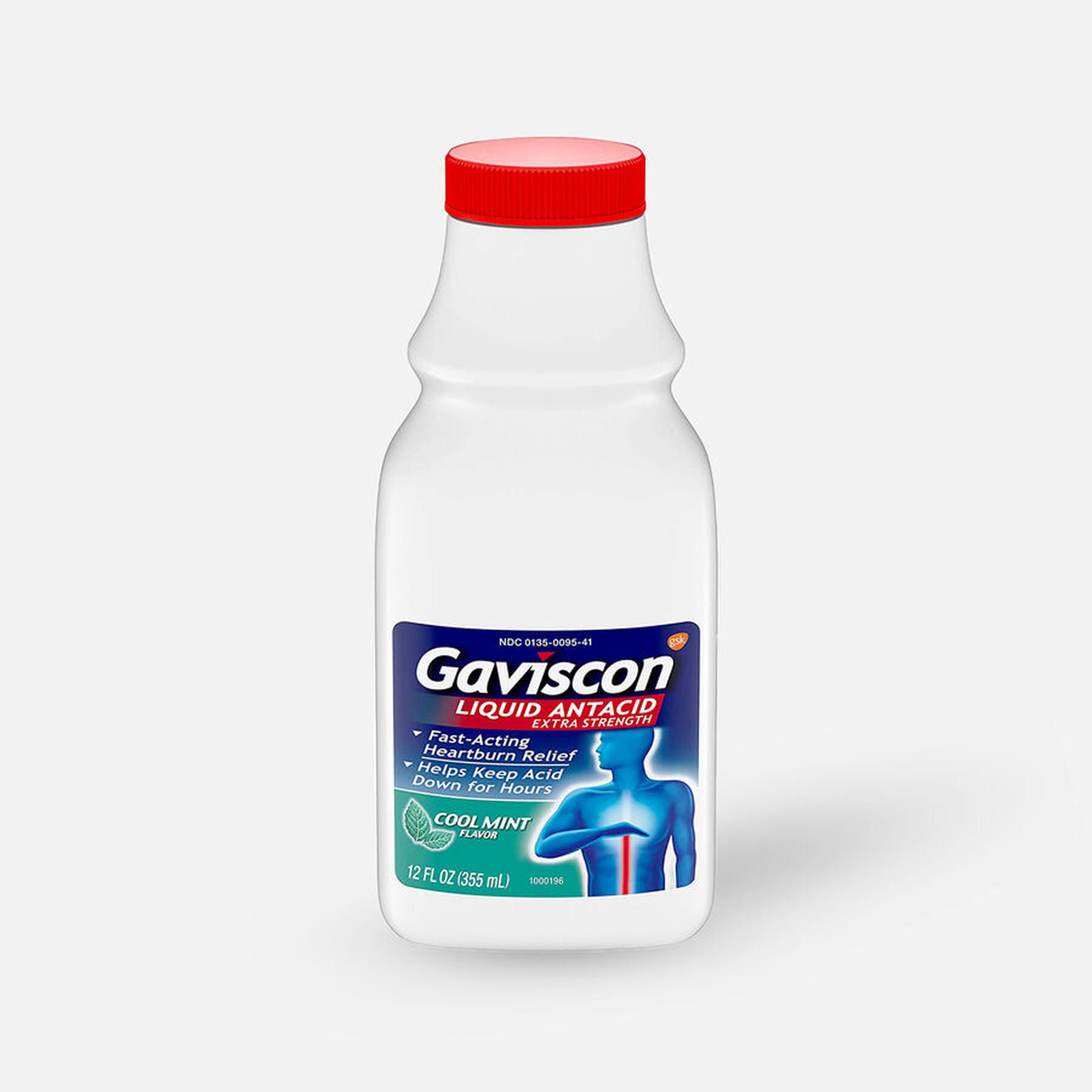 FSA Eligible Gaviscon Extra Strength Liquid Antacid, Cool Mint Flavor ...