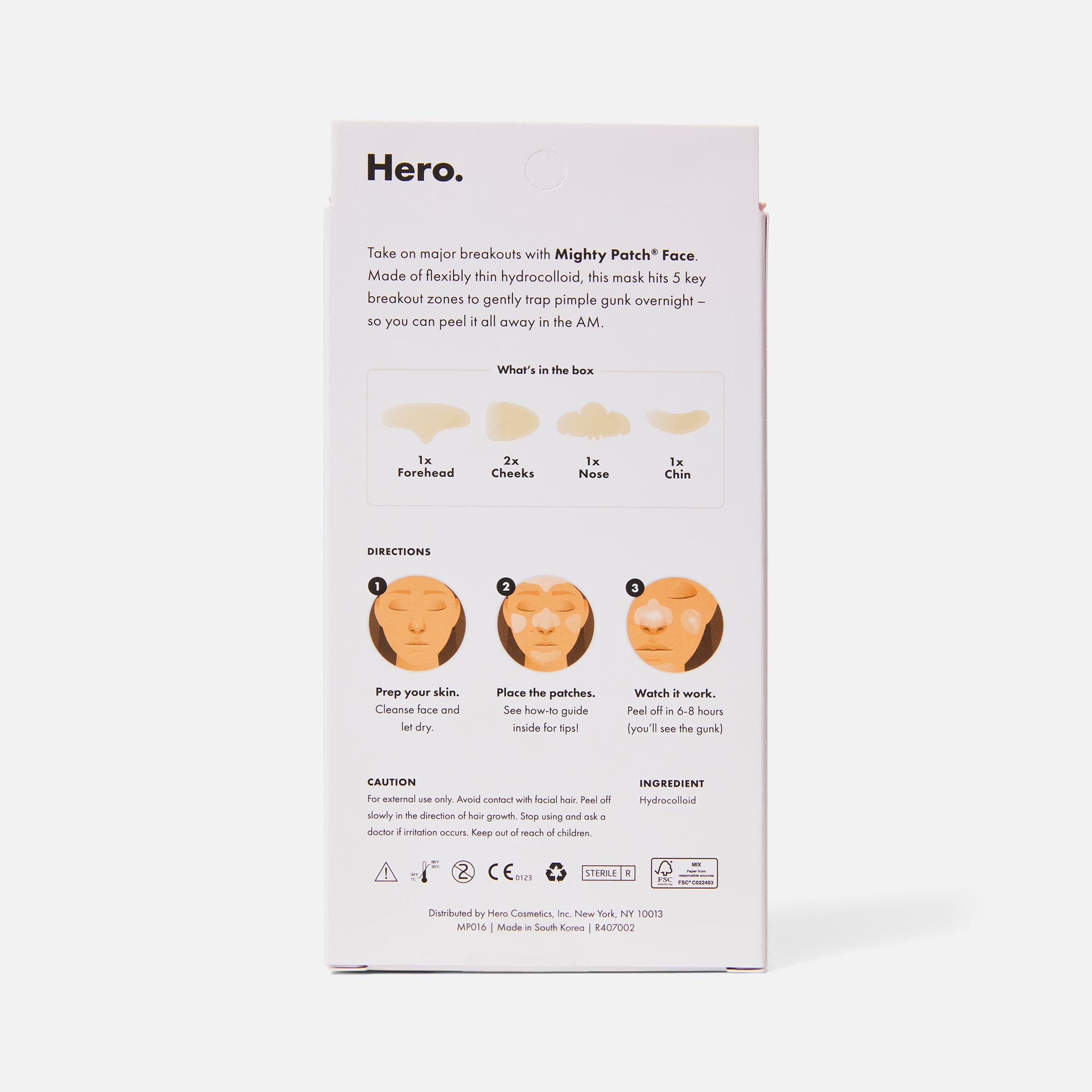 FSA Eligible Mighty Patch Face Patches, Oily & Combination Skin, 5 pc ...