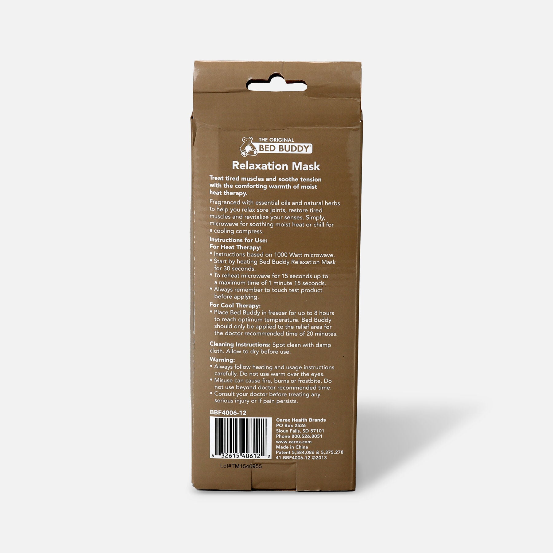 FSA Eligible Bed Buddy at Home Hot/Cold Therapy Relaxation Mask | FSA Store