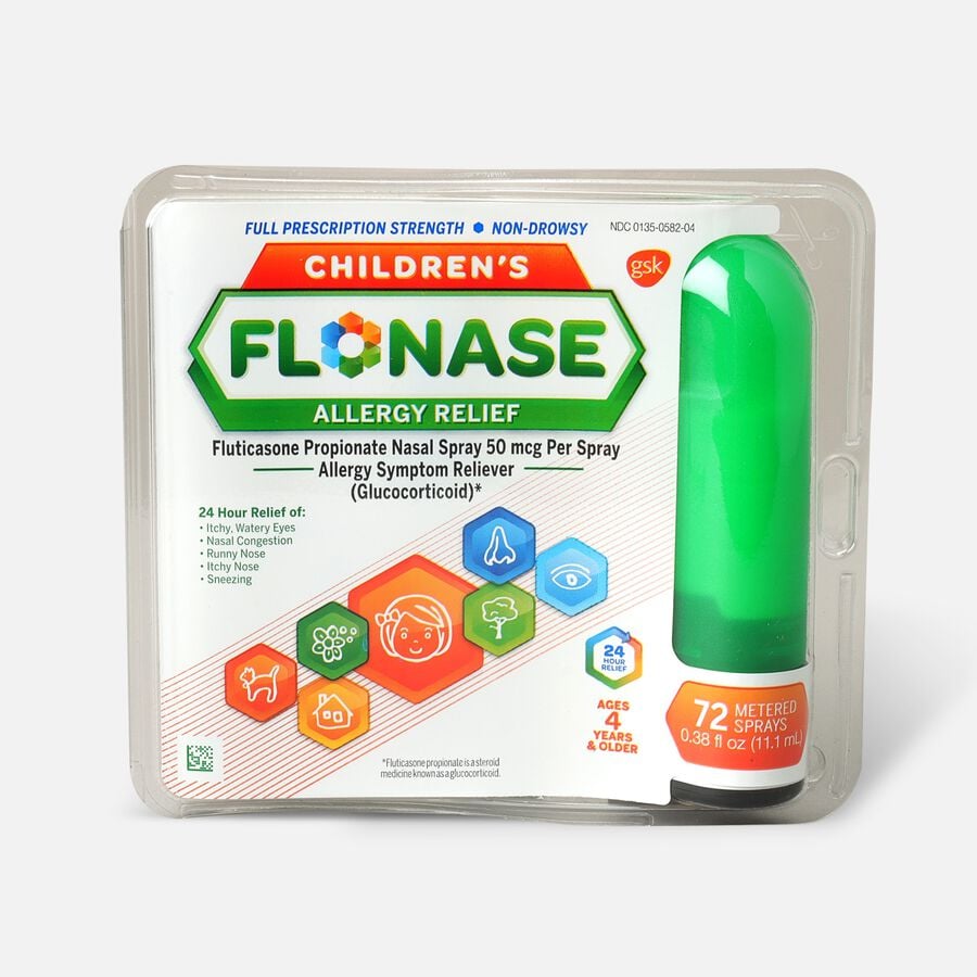 FSA Eligible Flonase Children's Allergy Relief Nasal Spray, 72 ct ...