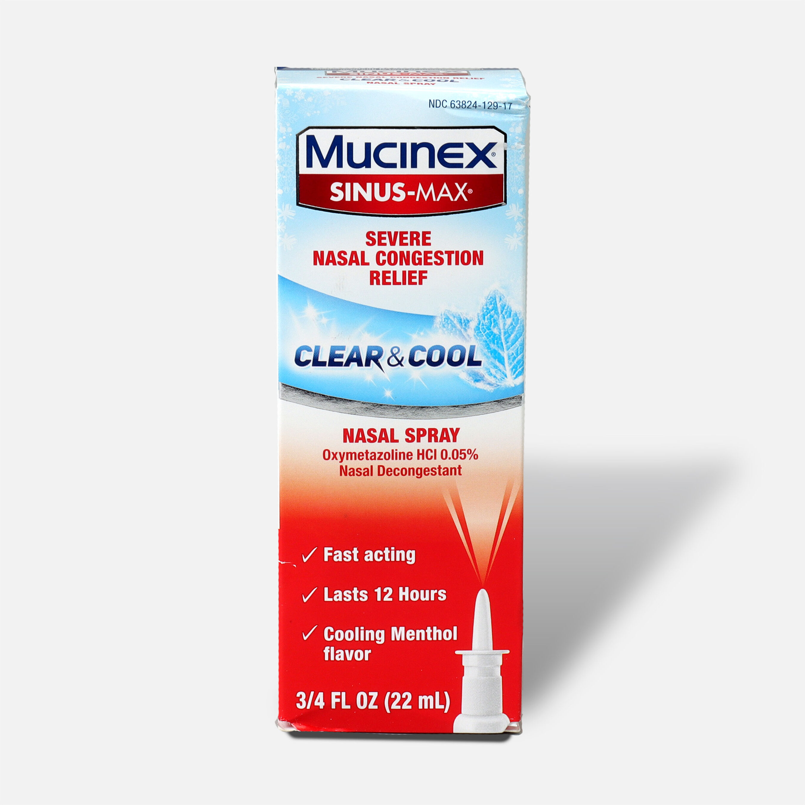 Mucinex Sinus-Max Nasal Spray Clear and Cool, .75 oz