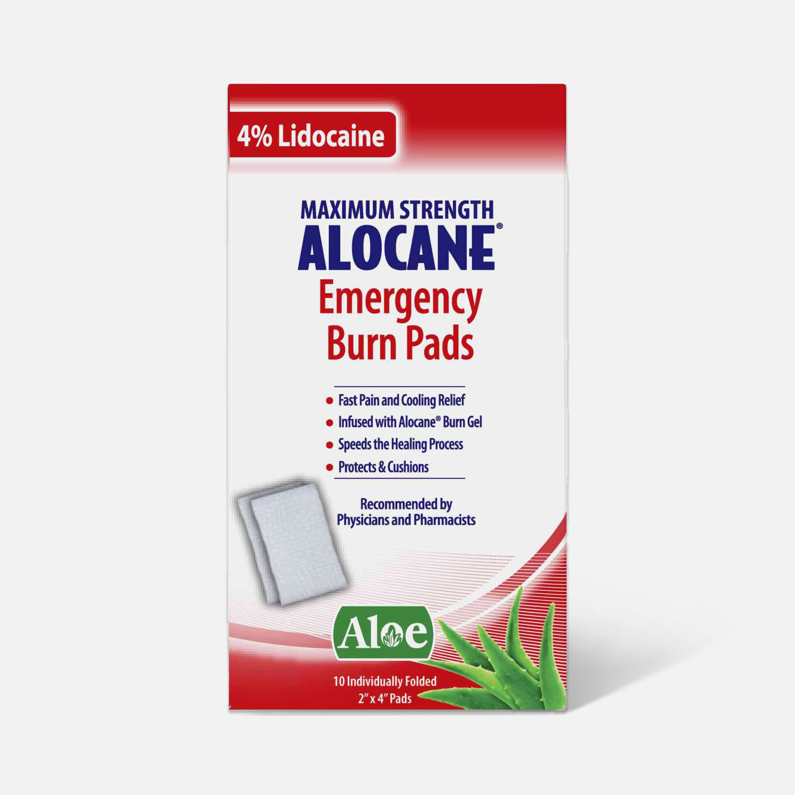 FSA Eligible Alocane Maximum Strength Emergency Burn Pads, 10 ct. | FSA ...