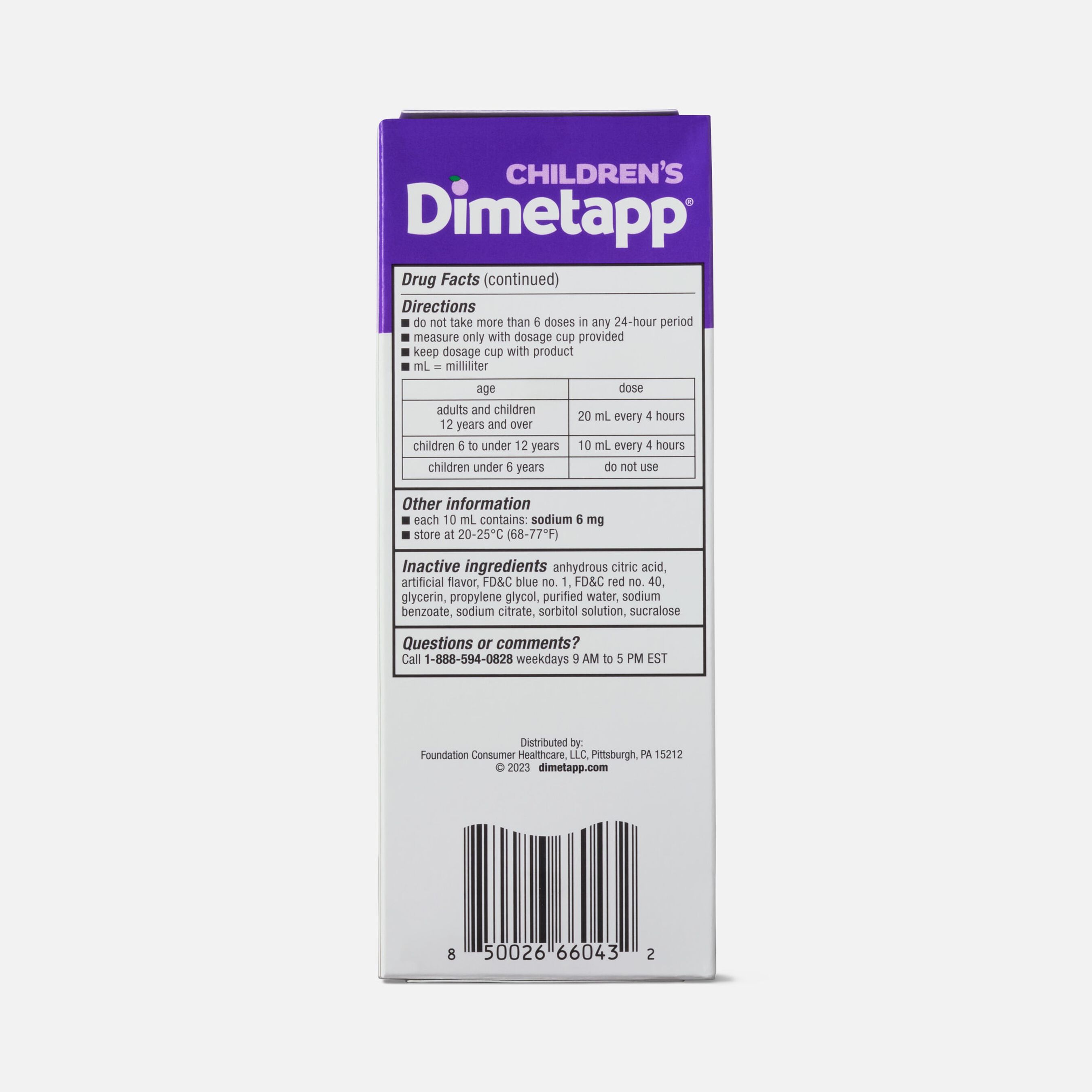 FSA Eligible Children's Dimetapp Cold & Allergy, Grape, 8 oz. | FSA Store