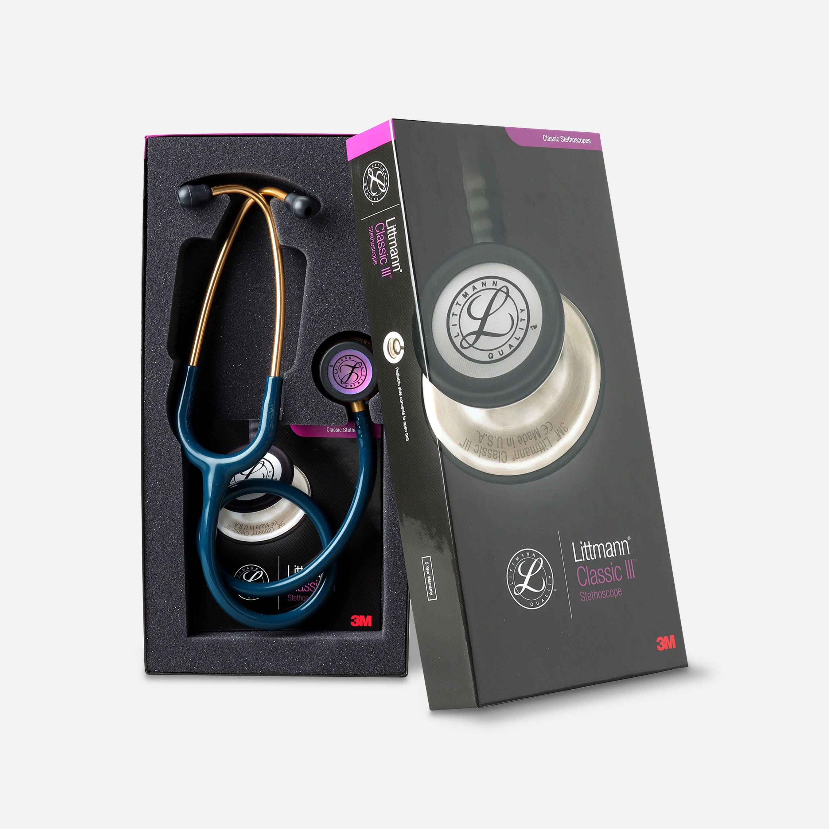 FSA Eligible 3M Littmann Classic III Stethoscope with Rainbow Finish ...