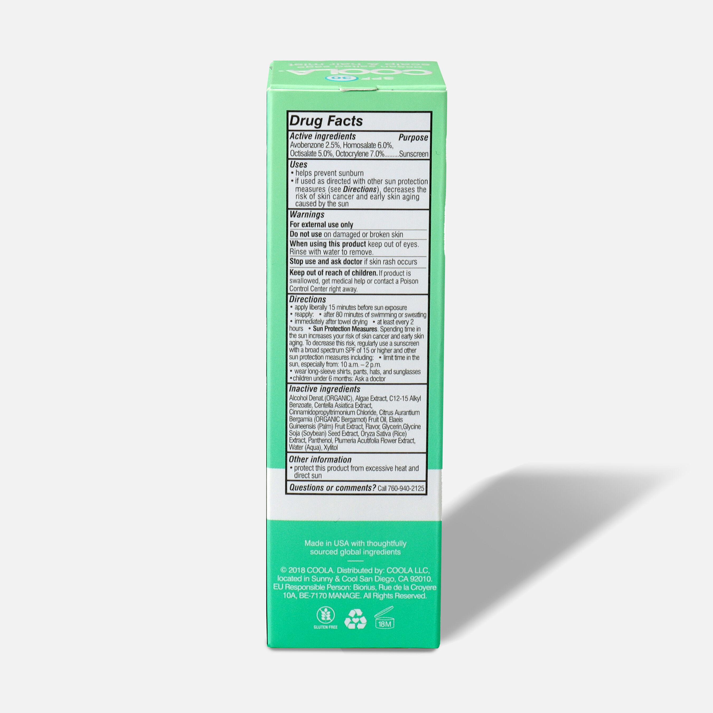 Coola Organic Scalp & Hair Mist, SPF 30, 2 oz.