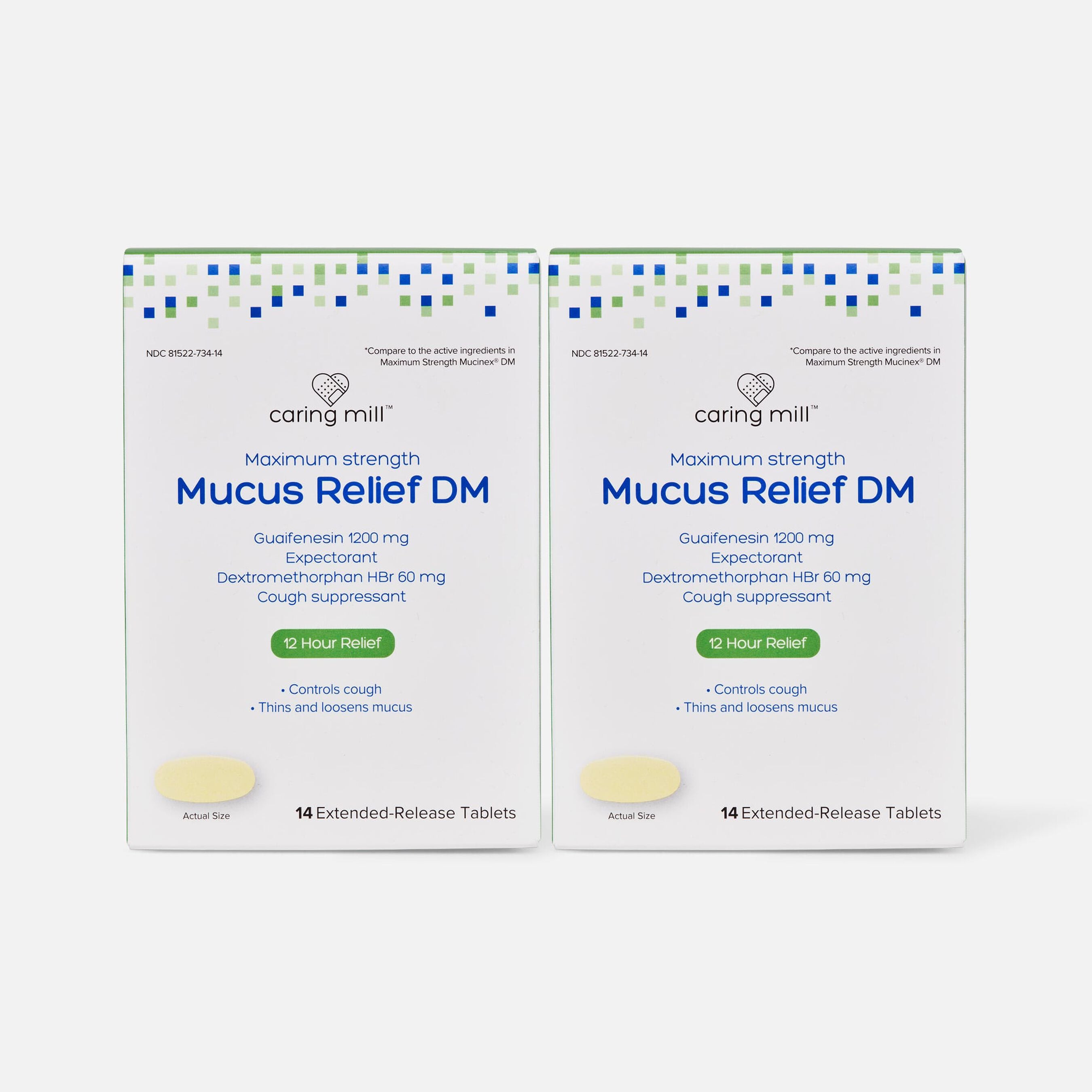 FSA Eligible Caring Mill™ Maximum Strength Mucus-DM Extended-Release ...