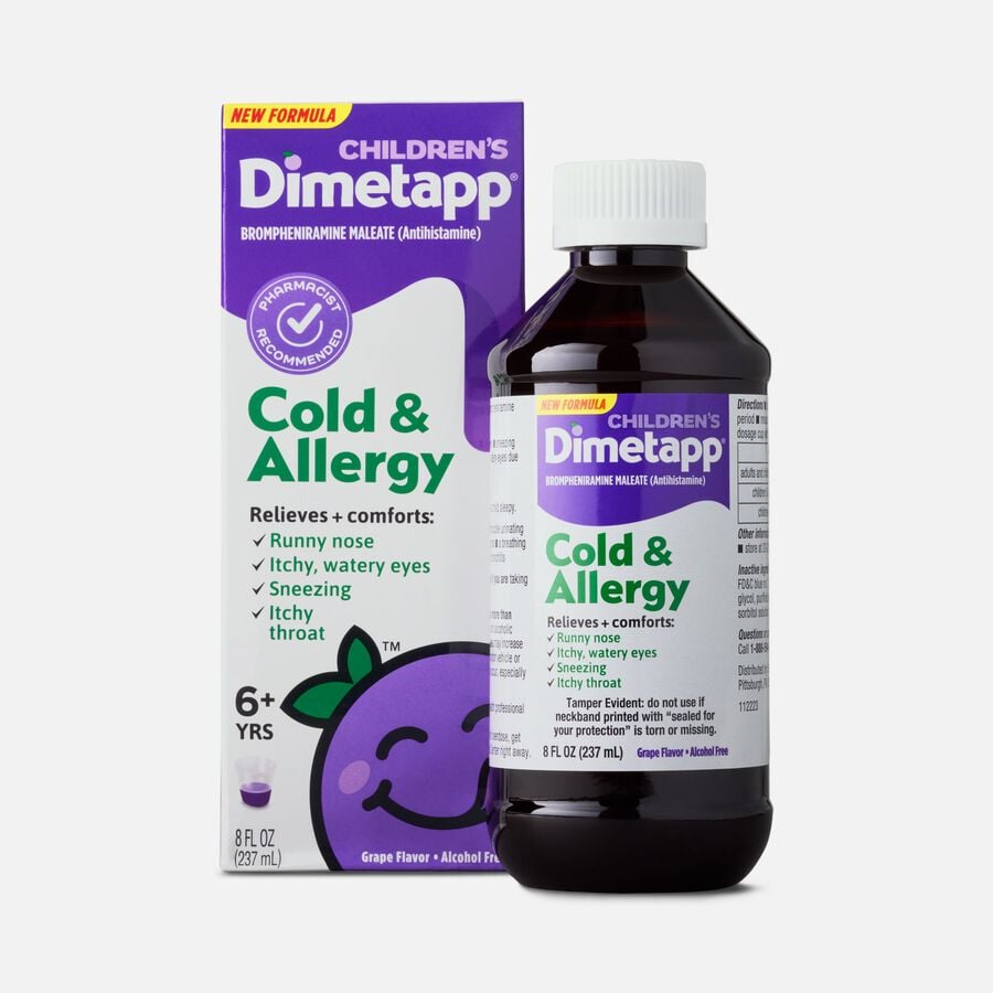FSA Eligible Children's Dimetapp Cold & Allergy, Grape, 8 oz. | FSA Store